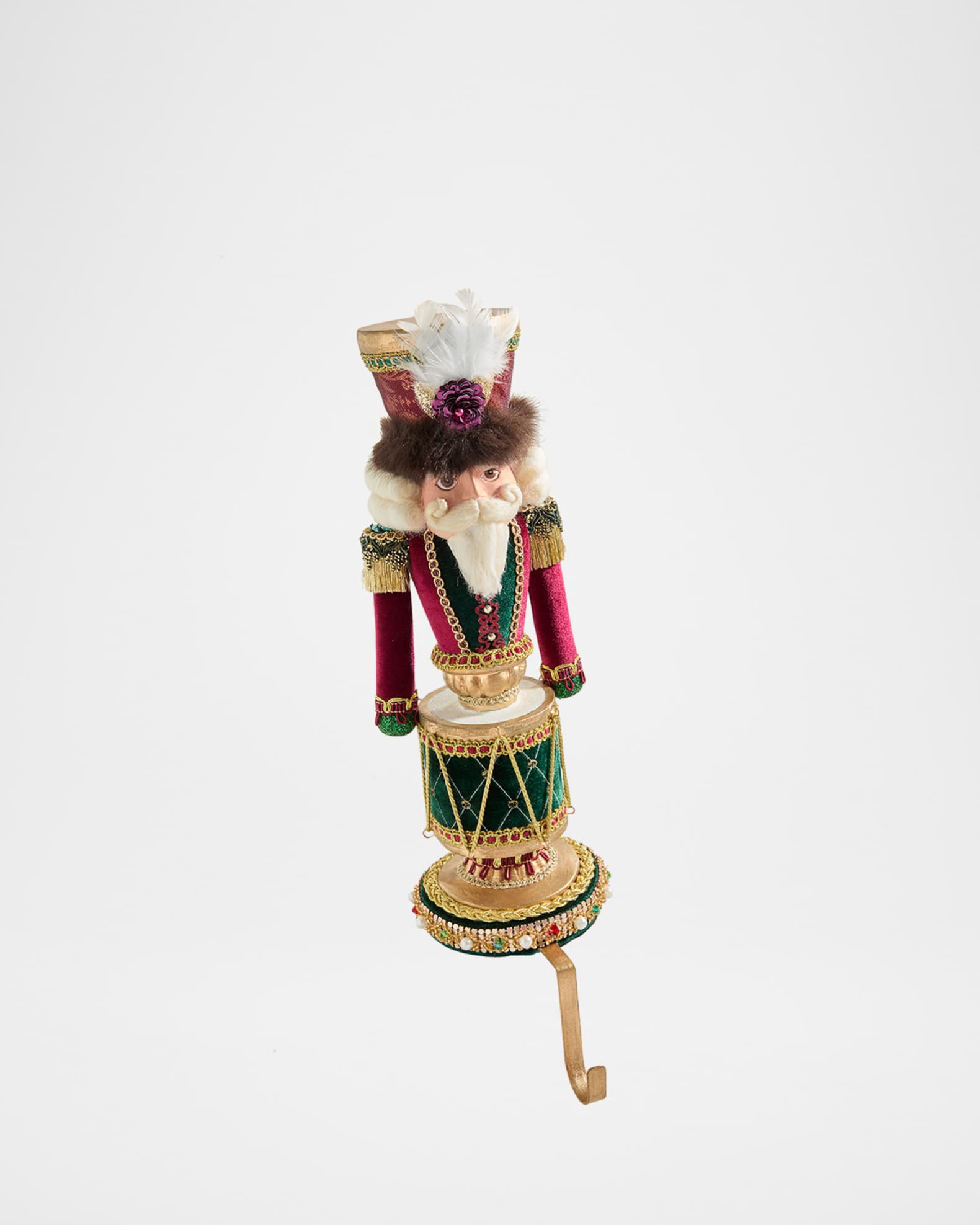 Katherine's Collection Winter Balsam Nutcracker Stocking Holder | Neiman Marcus