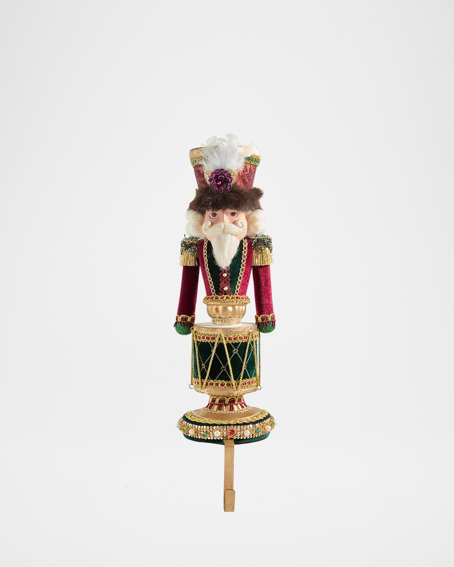 Katherine's Collection Winter Balsam Nutcracker Stocking Holder | Neiman Marcus