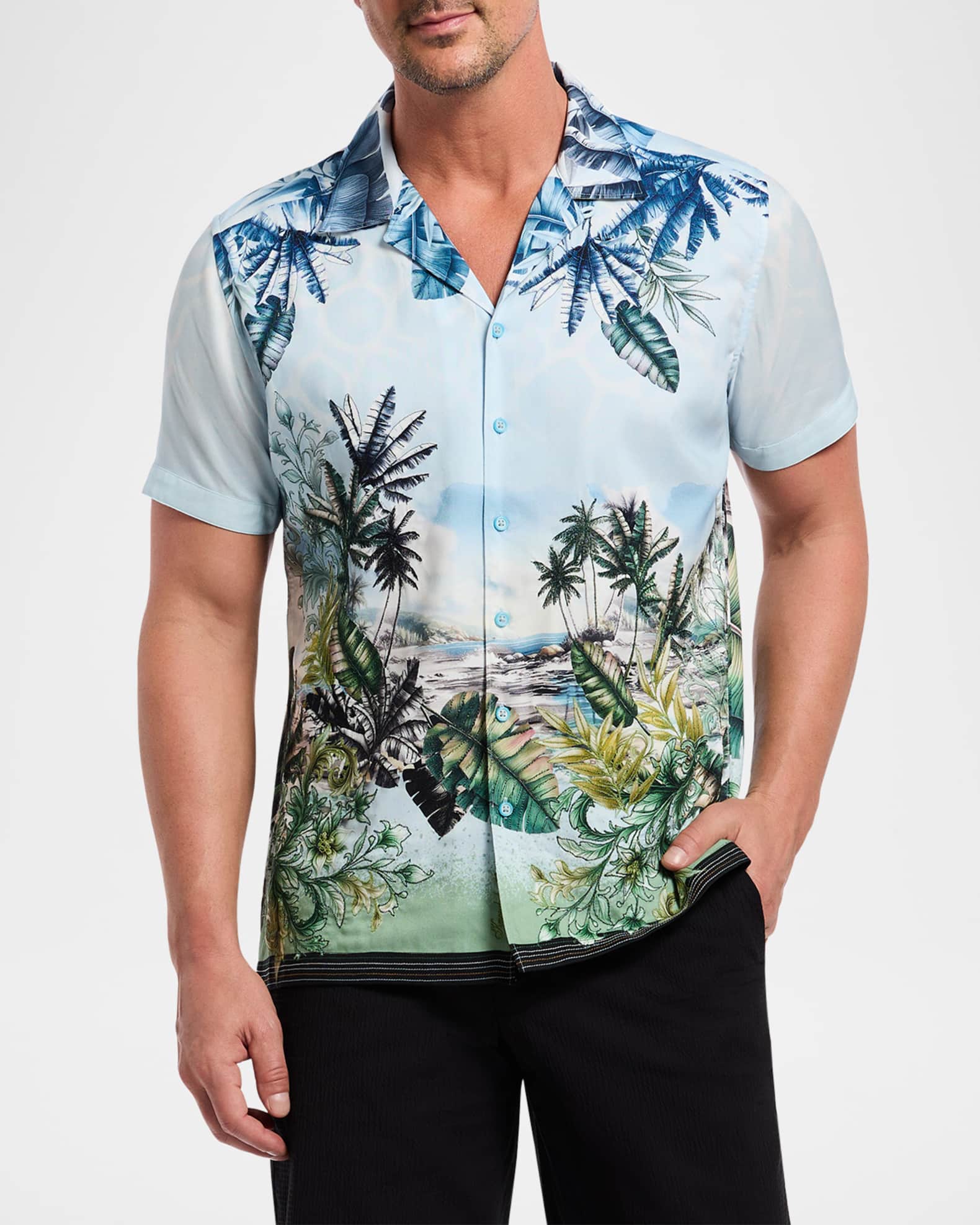 Robert Graham Men's Sahara Camp Shirt | Neiman Marcus
