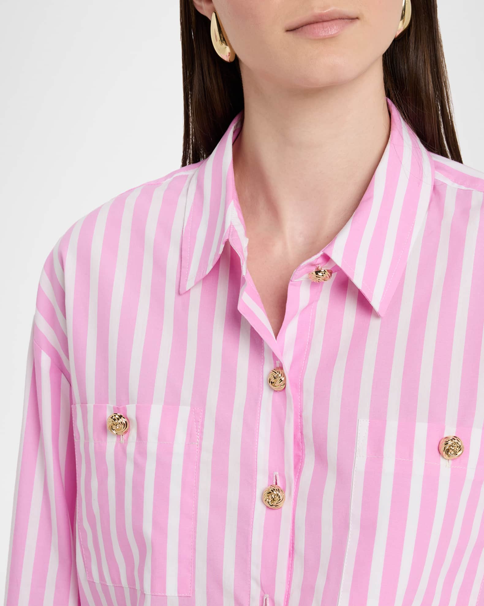 Generation Love Meggy Long-Sleeve Poplin Shirt | Neiman Marcus