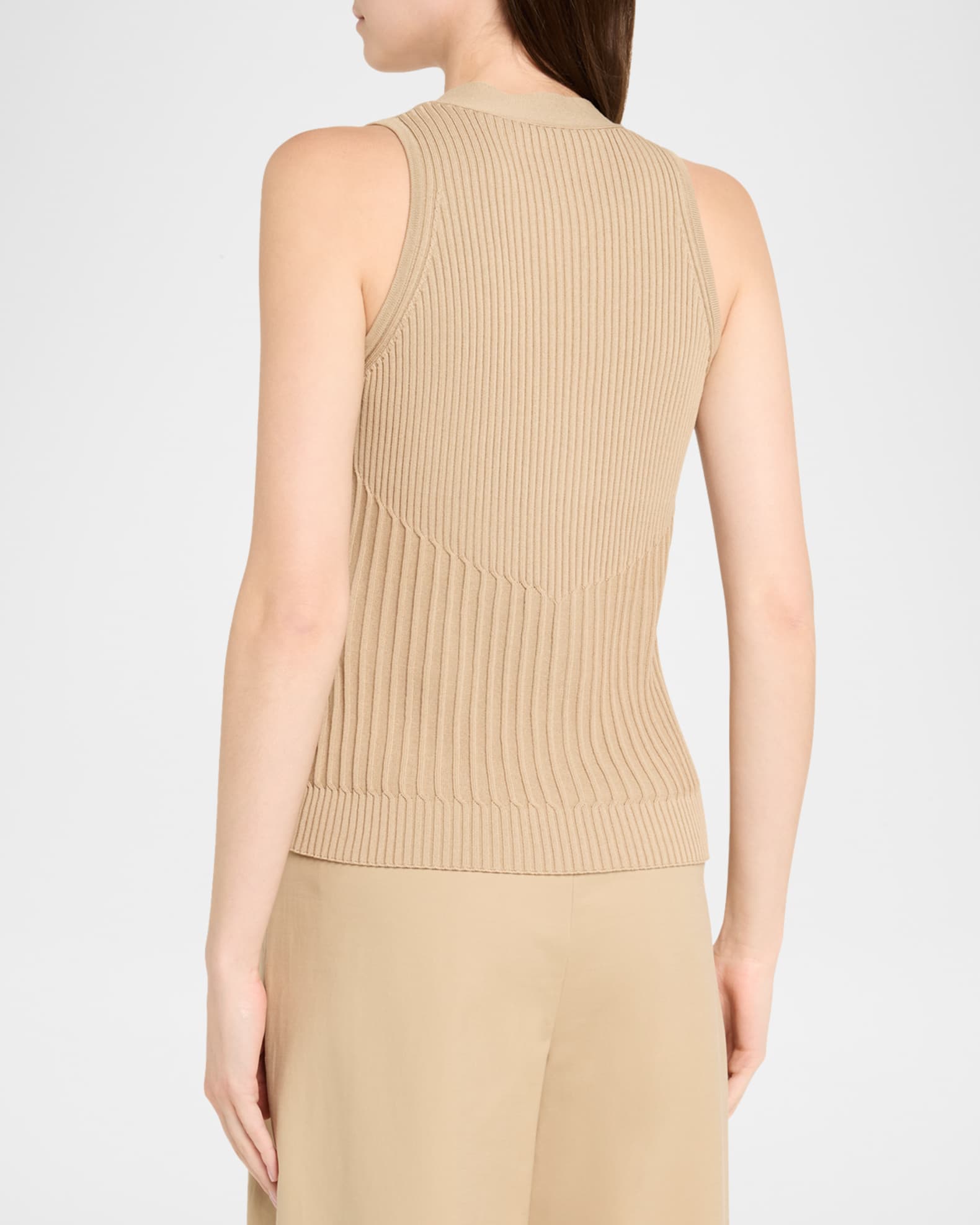 Max Mara Bimba Ribbed Knit Vest | Neiman Marcus