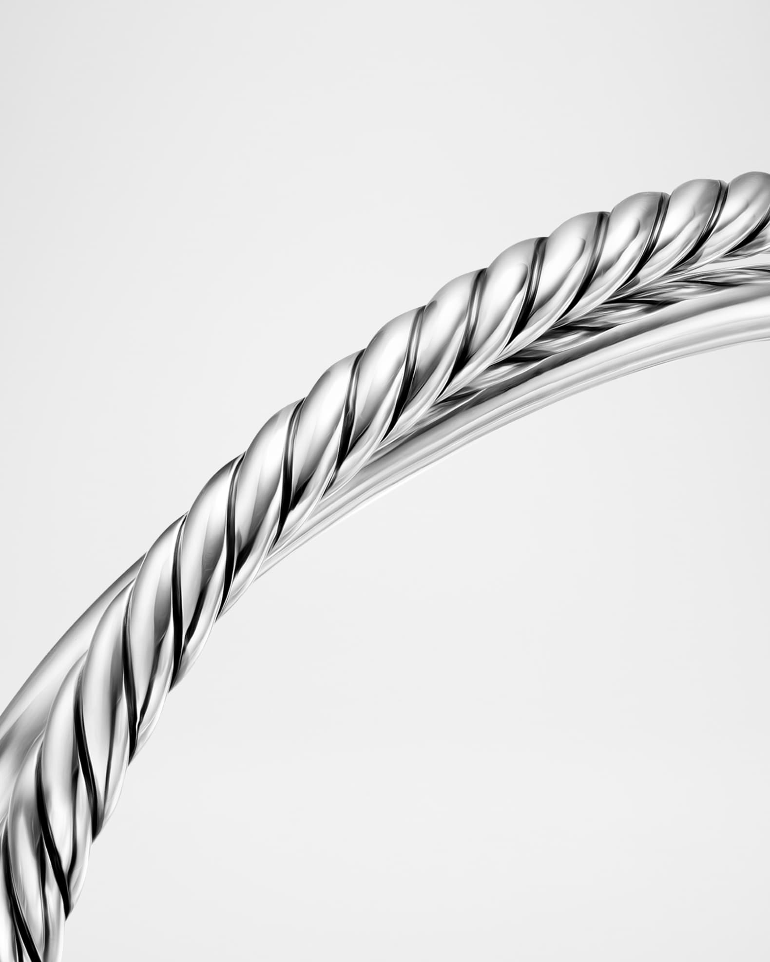 David Yurman Crossover 2 Row Bracelet in Silver, 11mm | Neiman Marcus