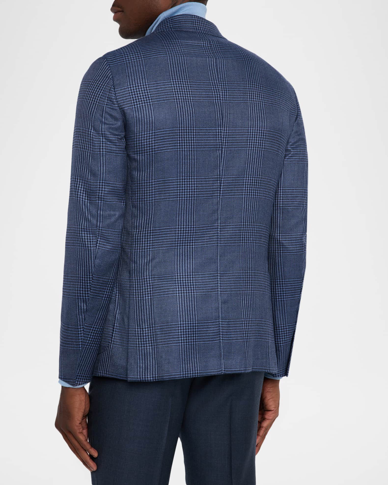 ZEGNA Men's Cashmere and Silk Prince Of Wales Sport Coat | Neiman Marcus