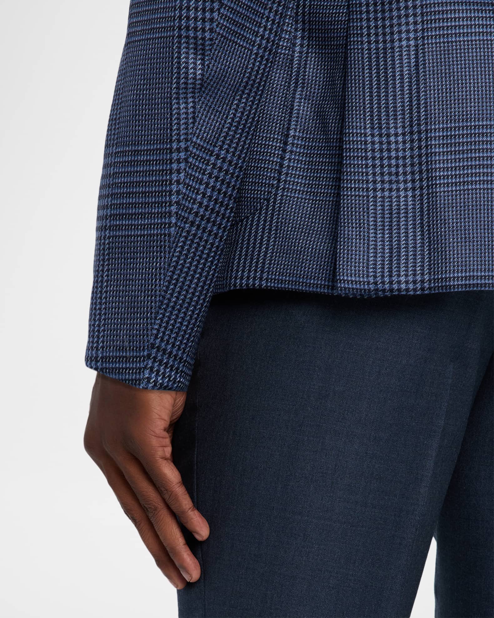 ZEGNA Men's Cashmere and Silk Prince Of Wales Sport Coat | Neiman Marcus