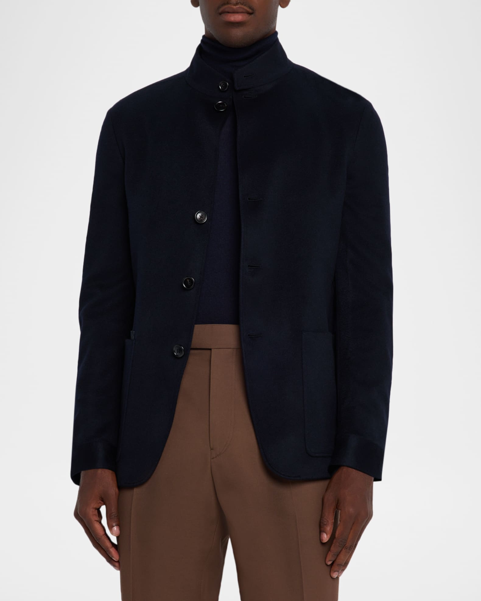 ZEGNA Men's Cashmere Il Conte Chore Jacket | Neiman Marcus
