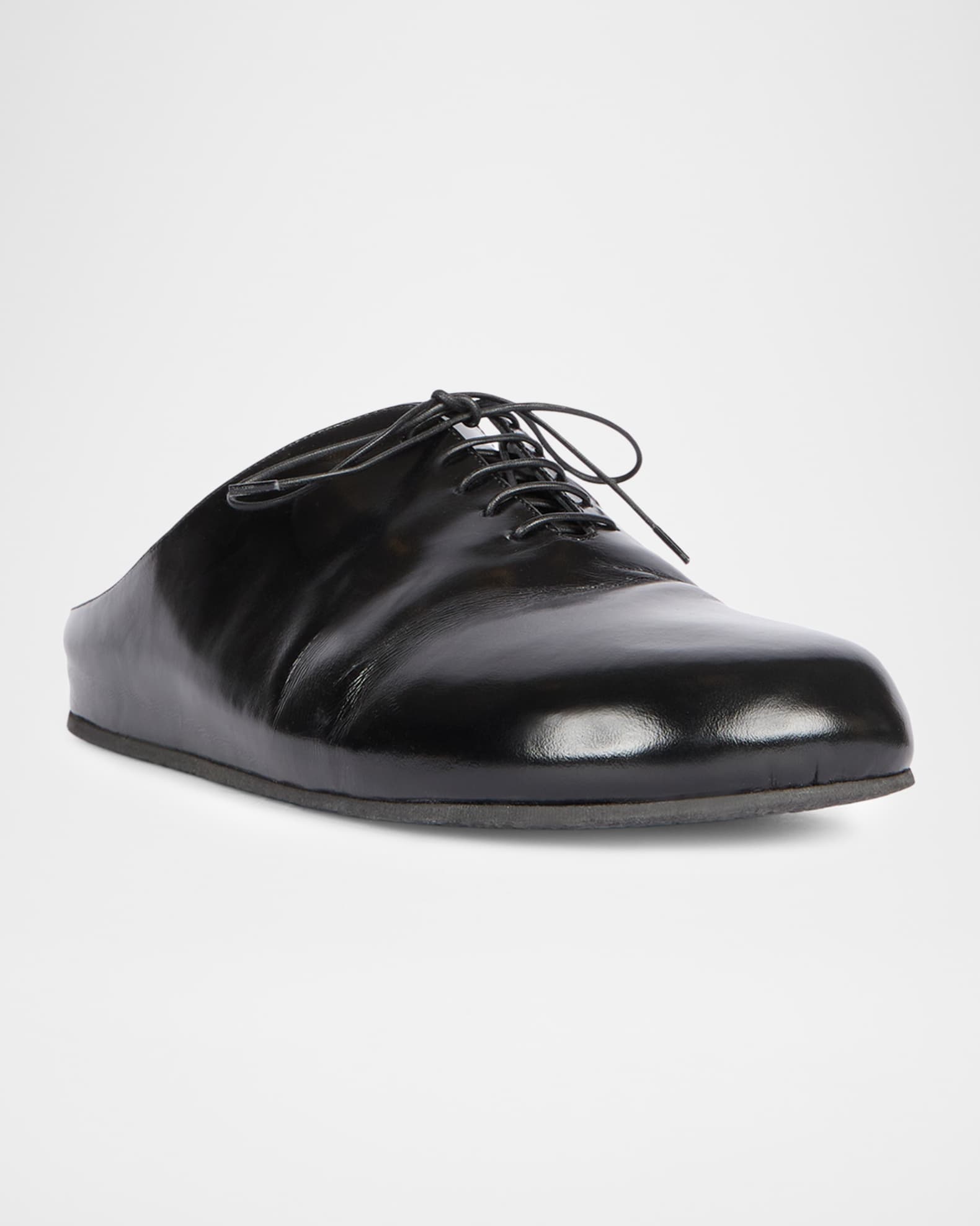 Jacquemus Men's Les Derbie Leather Mules | Neiman Marcus