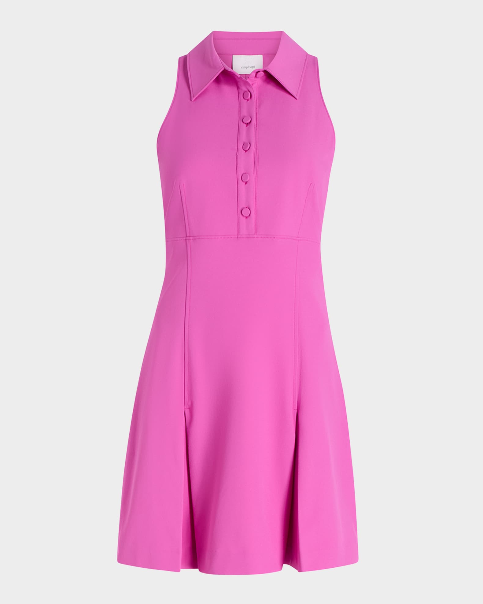 Cinq a Sept Casette Sleeveless Mini Polo Dress | Neiman Marcus