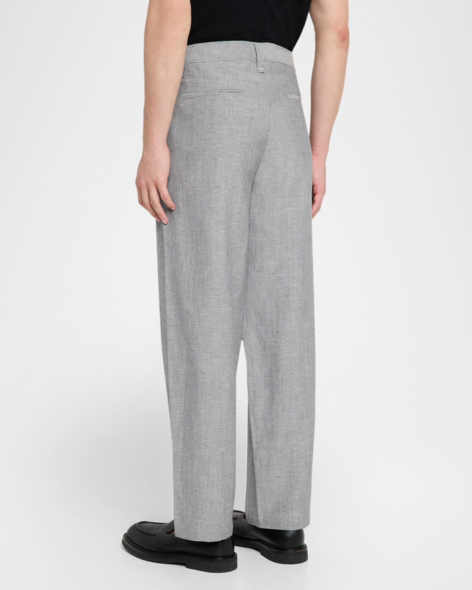 Rag & Bone Men's rbBaggy Relaxed Sharkskin Flat-Front Trousers | Neiman Marcus