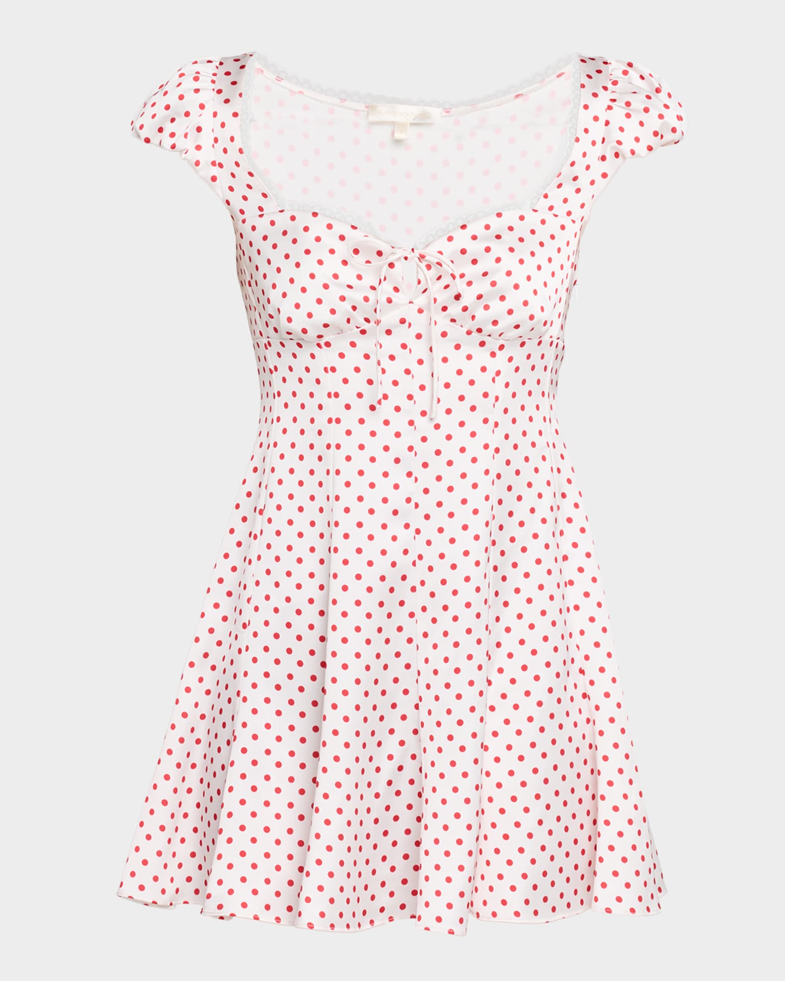 LoveShackFancy Avine Polka-Dot Mini Dress | Neiman Marcus