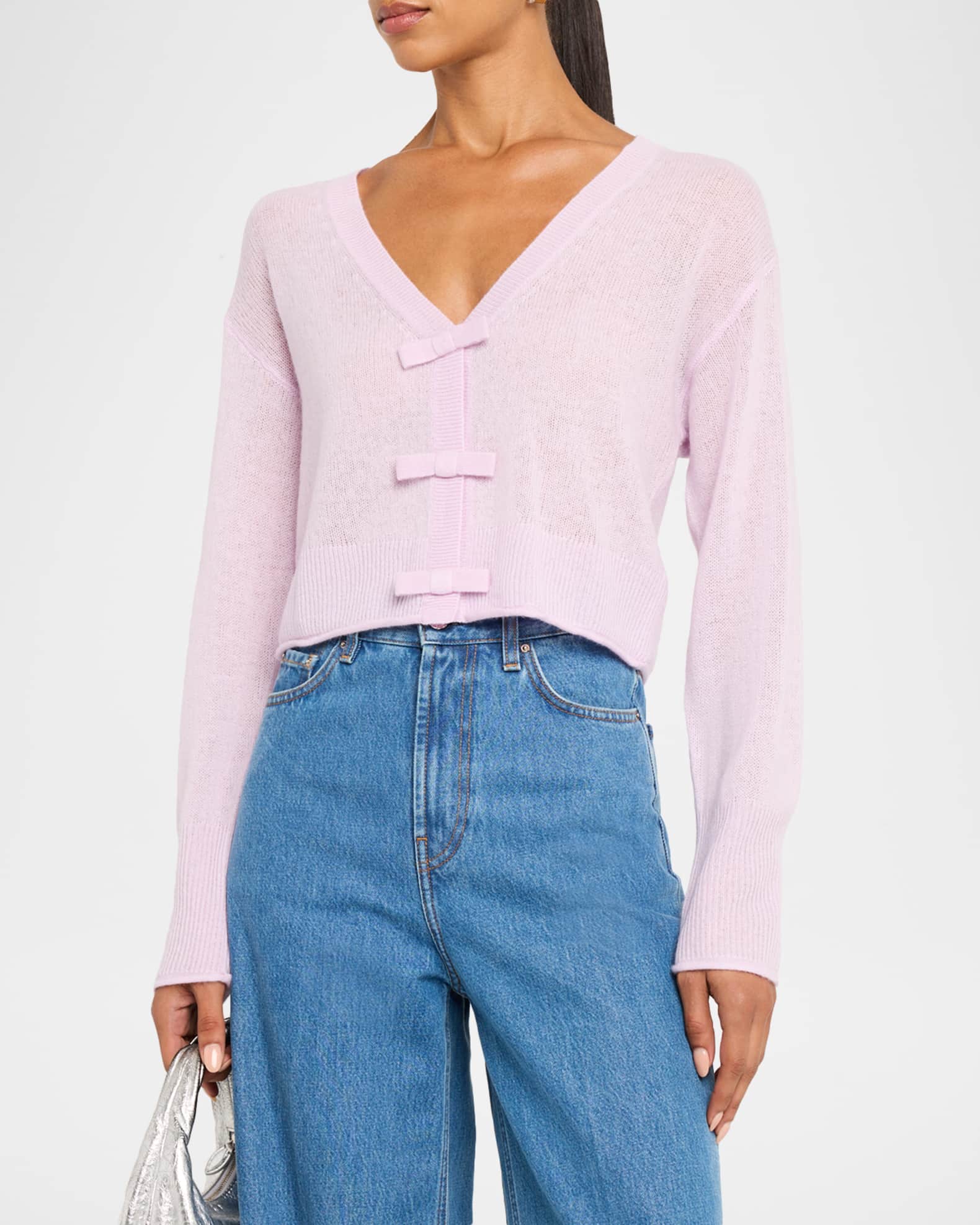 LoveShackFancy Luisella Lightweight Cashmere Cardigan | Neiman Marcus