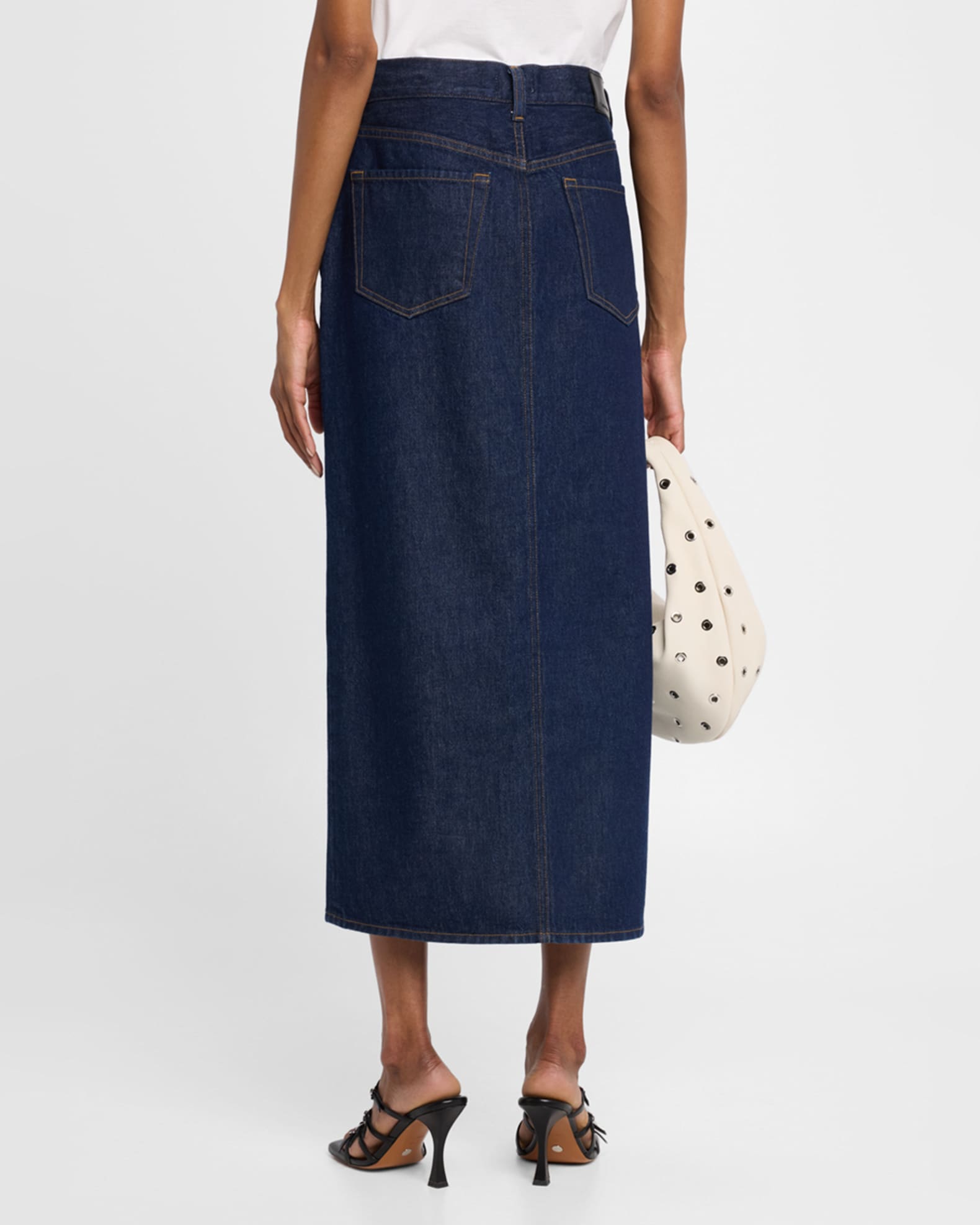Good Work by Argent x Citizens of Humanity Gwynn Cotton Denim Midi ...