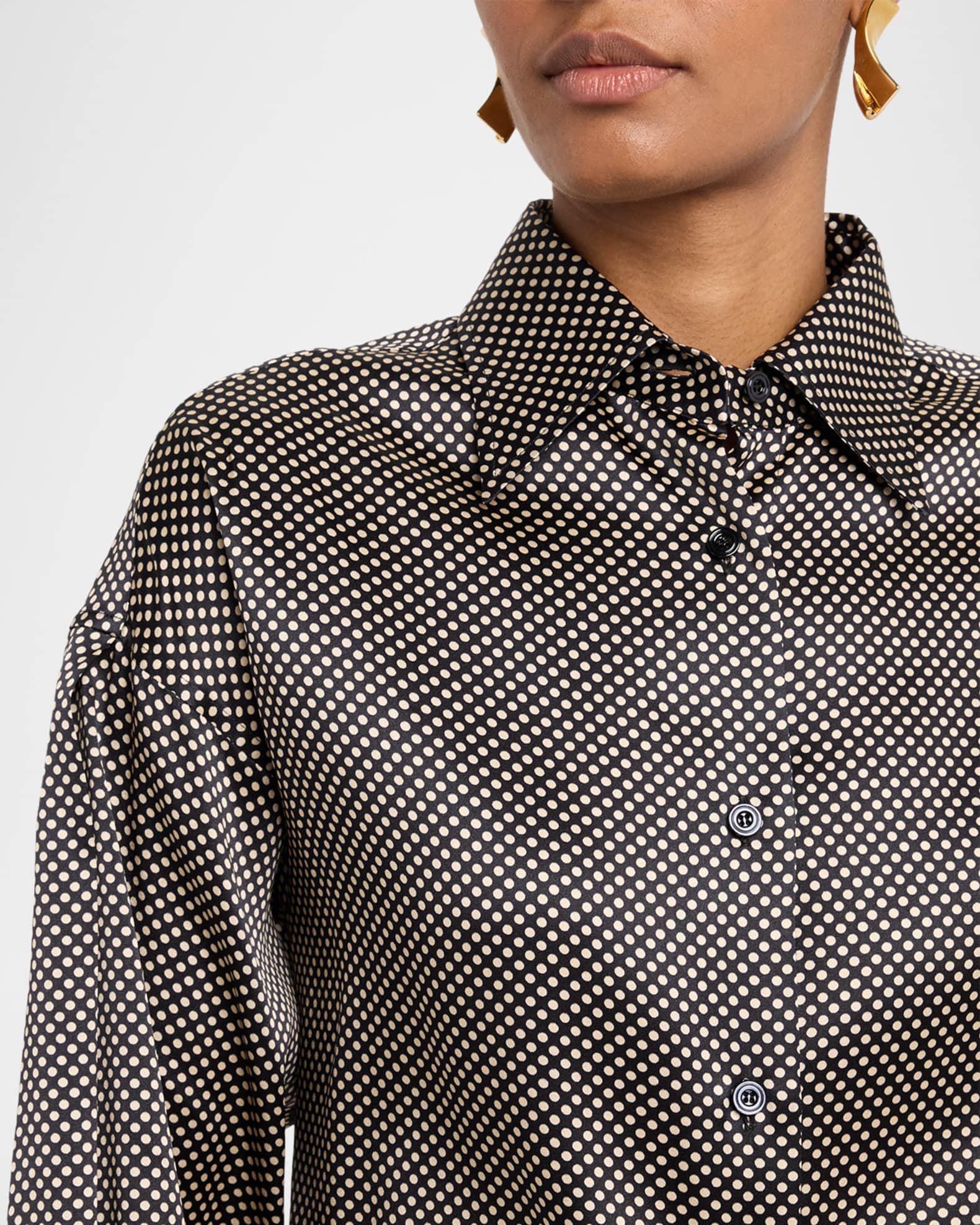 Polka Dot Satin Collection | Neiman Marcus