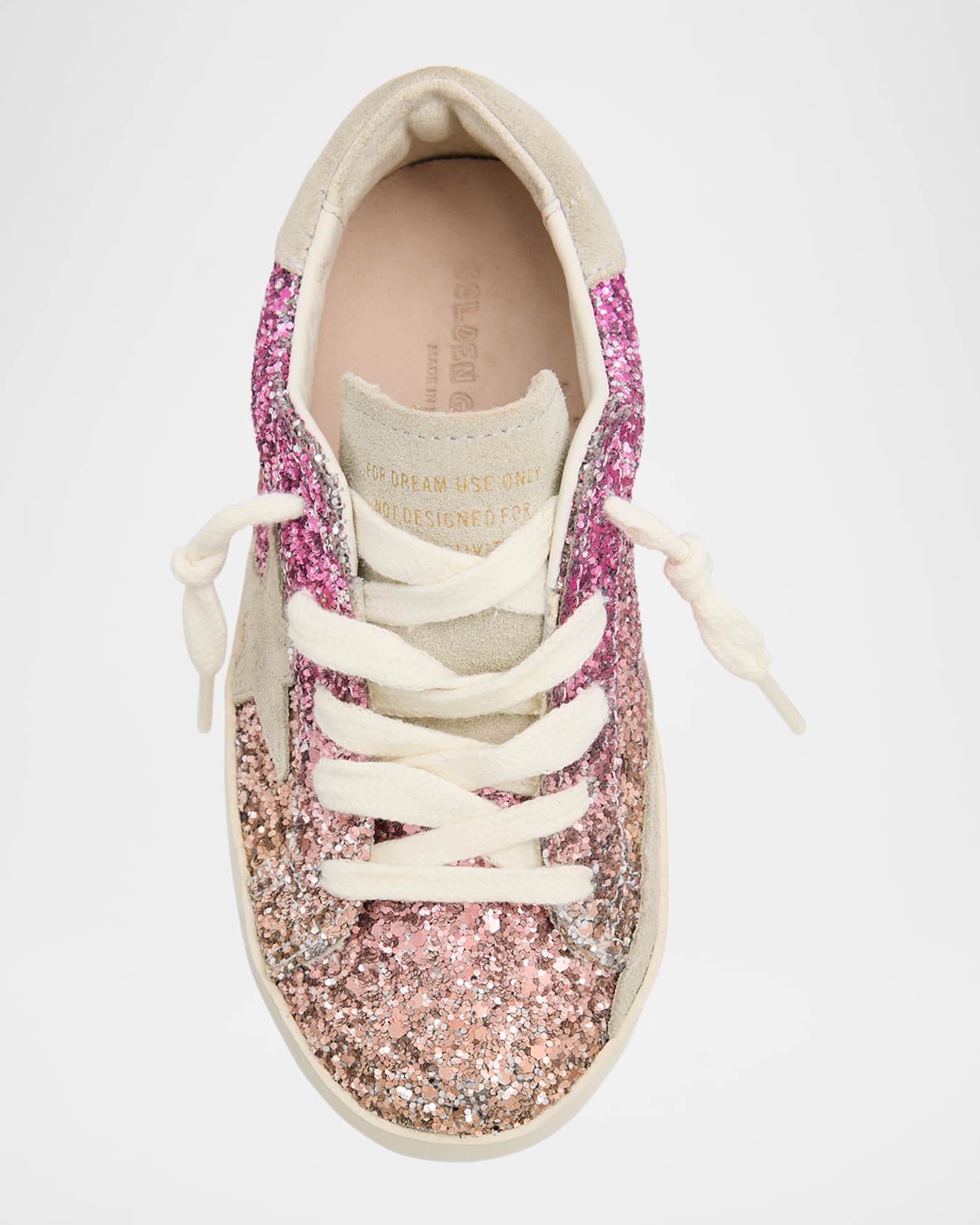 Golden Goose Girl's Superstar Degrade Glitter Low-Top Sneakers, Baby ...