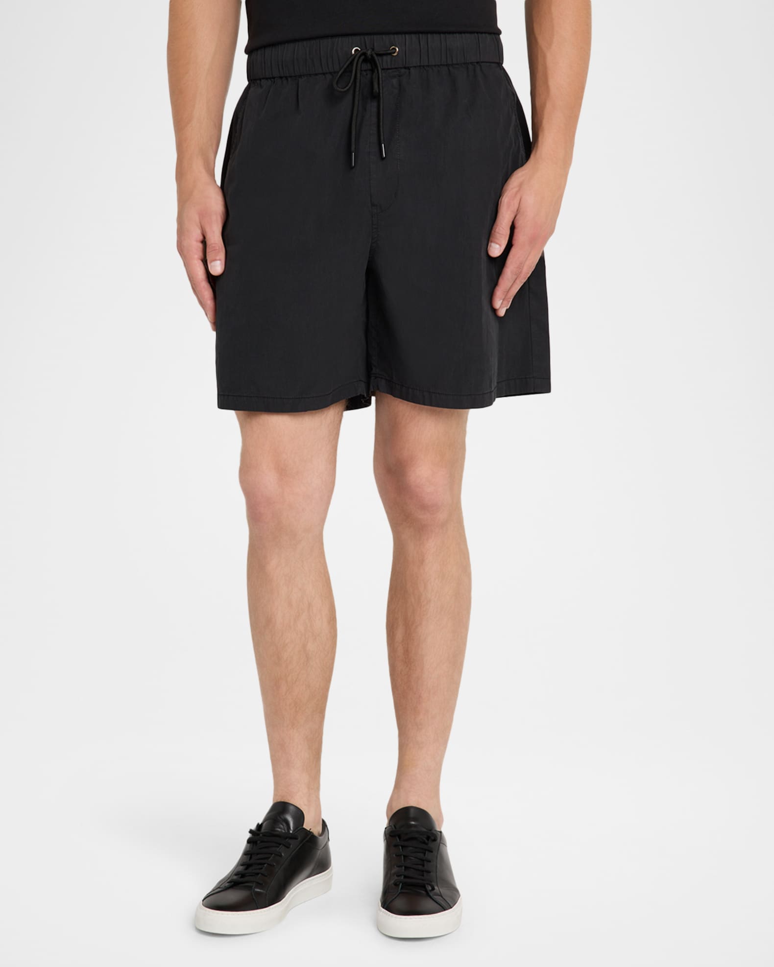 Hudson Men's Relaxed-Fit Nylon Stretch Drawstring Shorts | Neiman Marcus