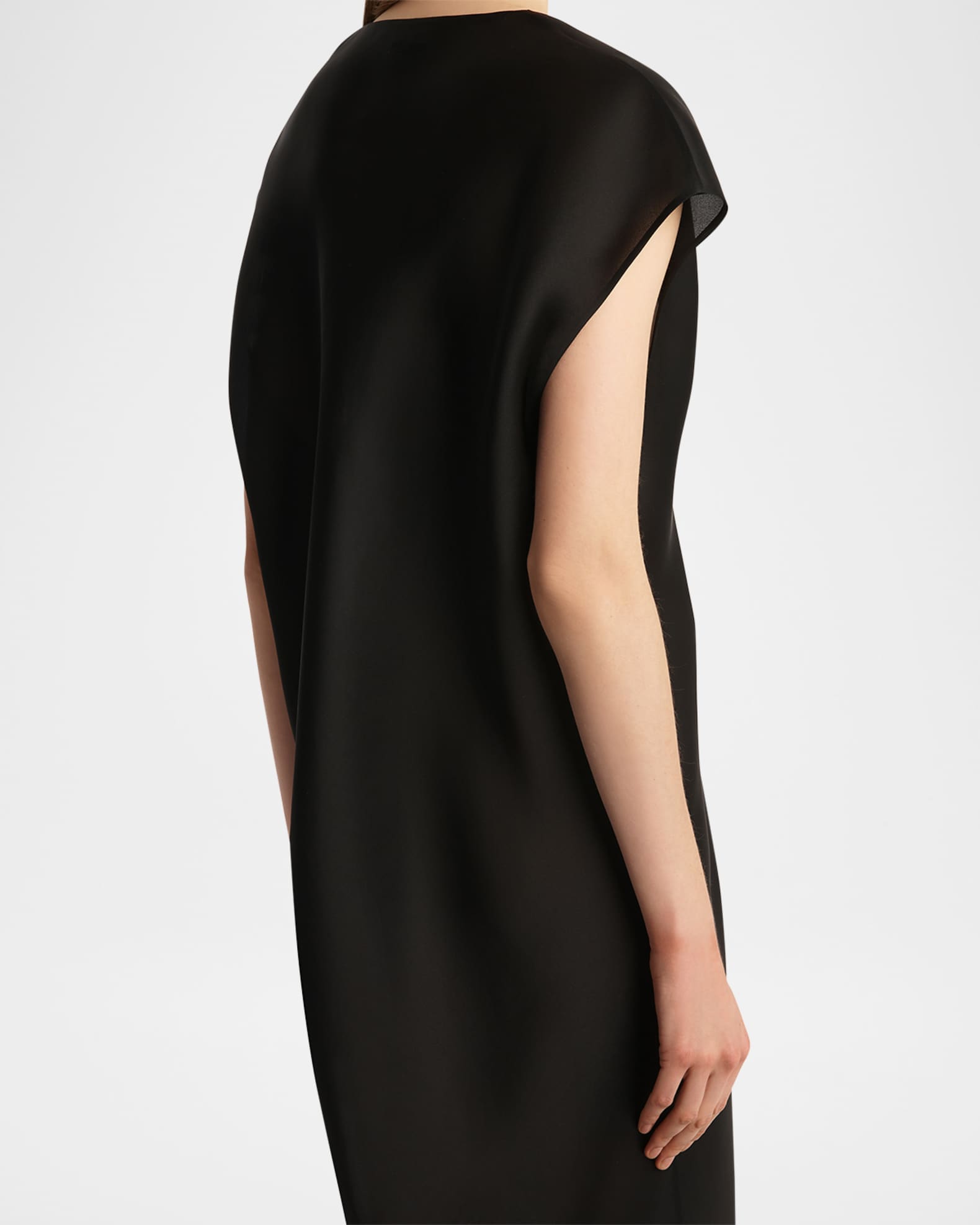 Khaite Darby Cap-Sleeve Bias Silk Maxi Dress | Neiman Marcus