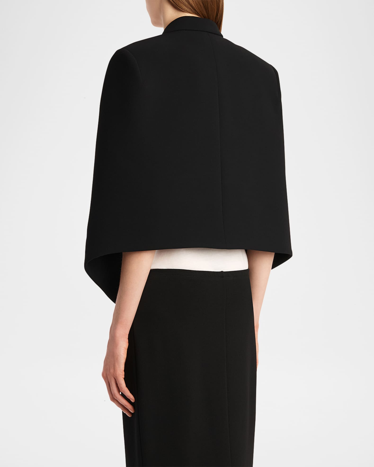 Khaite Severo Tuxedo Cape | Neiman Marcus