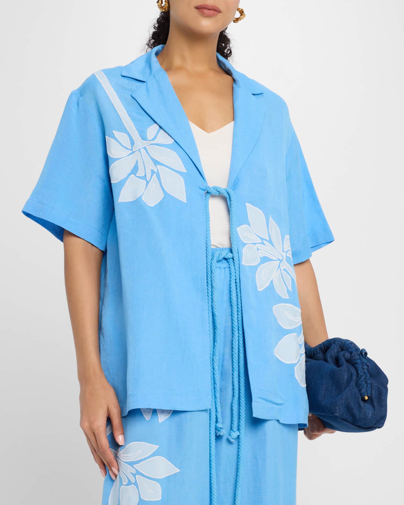 Significant Other Tammy Tie-Front Shirt | Neiman Marcus