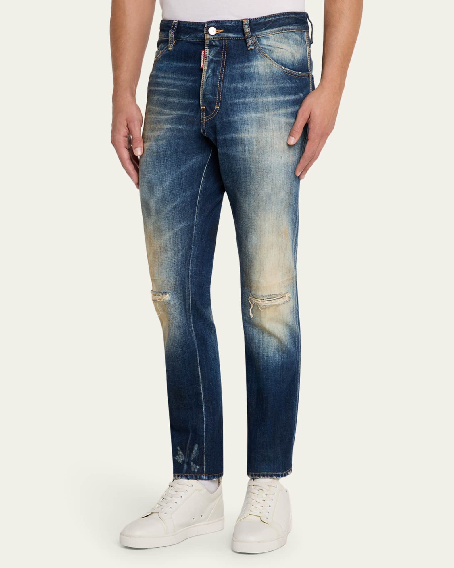 Dsquared2 Men's Cool Guy Slim Faded Denim Jeans | Neiman Marcus