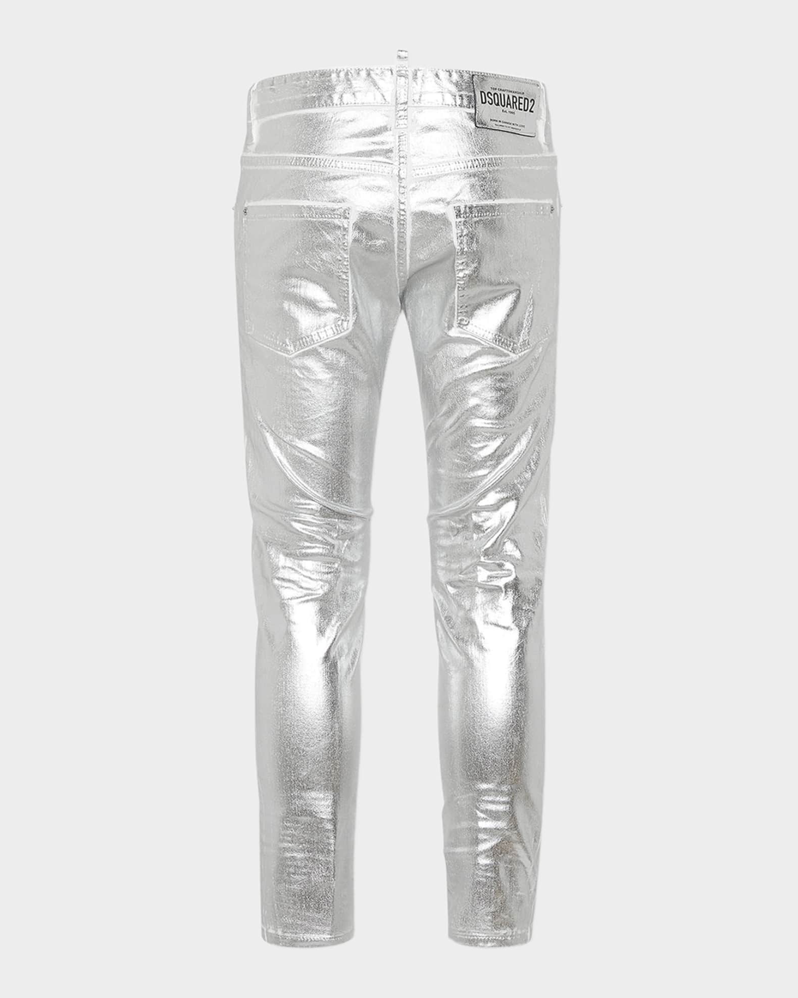 Dsquared2 Men's Metallic Coated Skinny Jeans | Neiman Marcus
