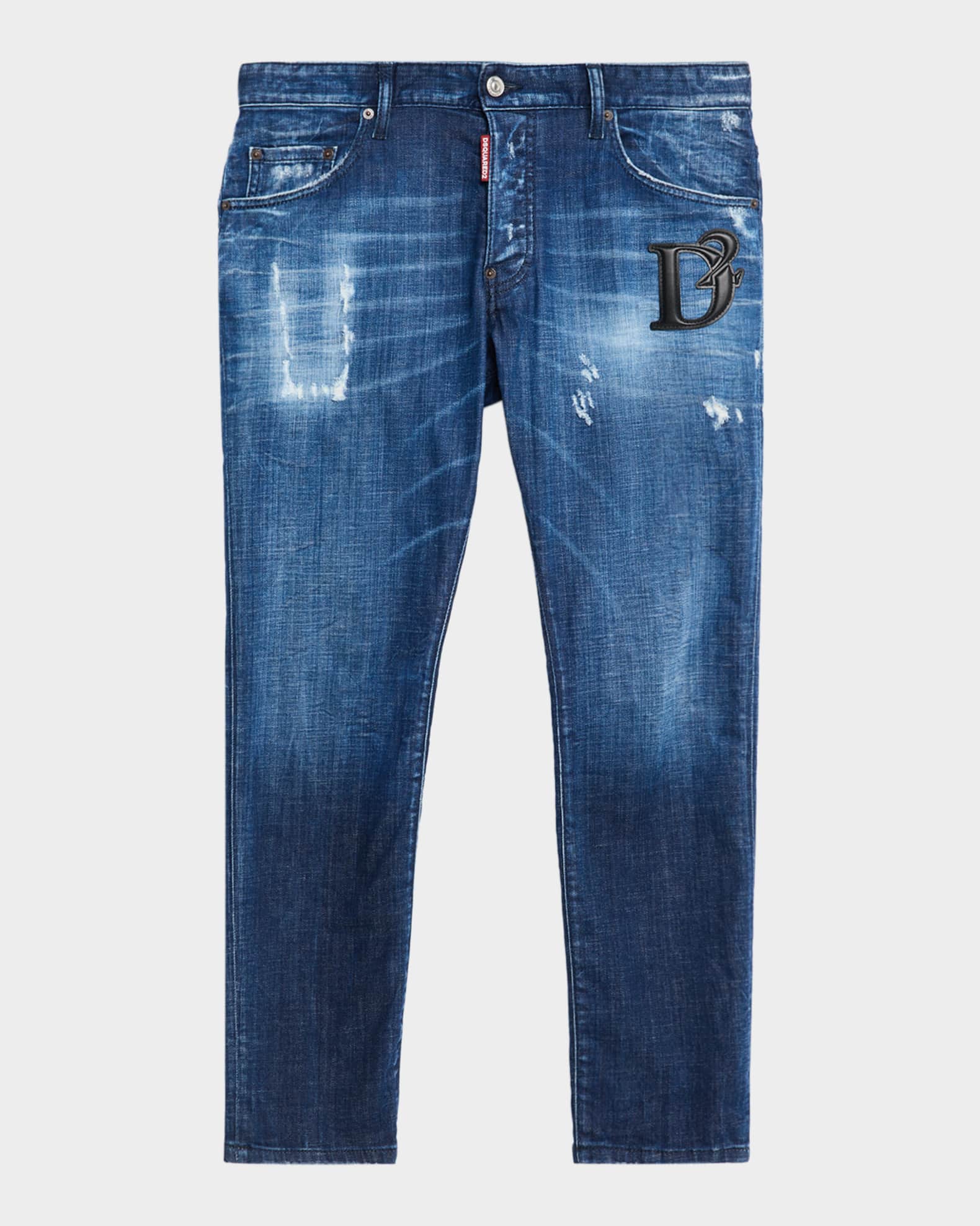 Dsquared2 Men's Slim Distressed Skater Jeans | Neiman Marcus