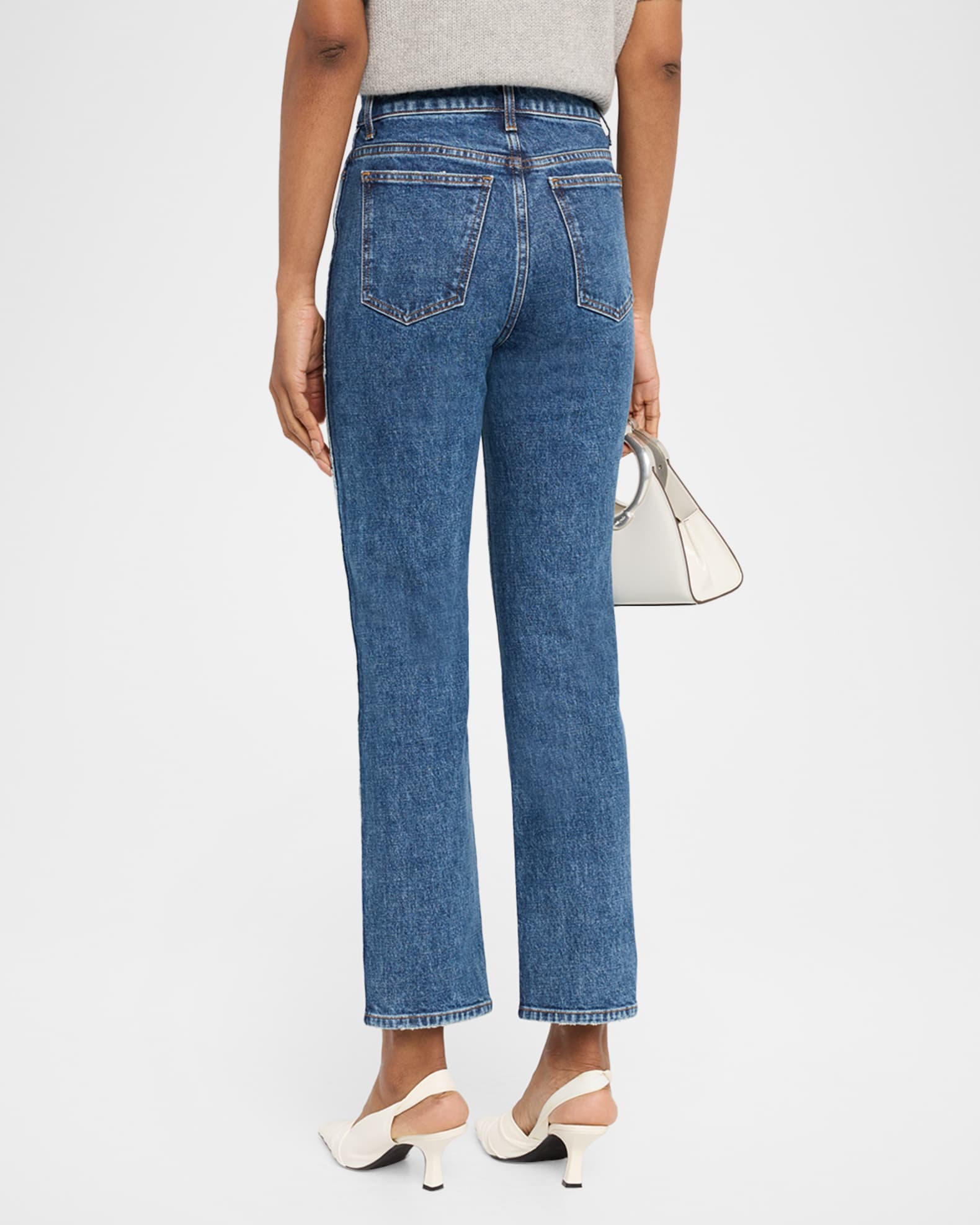 Khaite Abigail Slim-Leg Ankle Jeans | Neiman Marcus