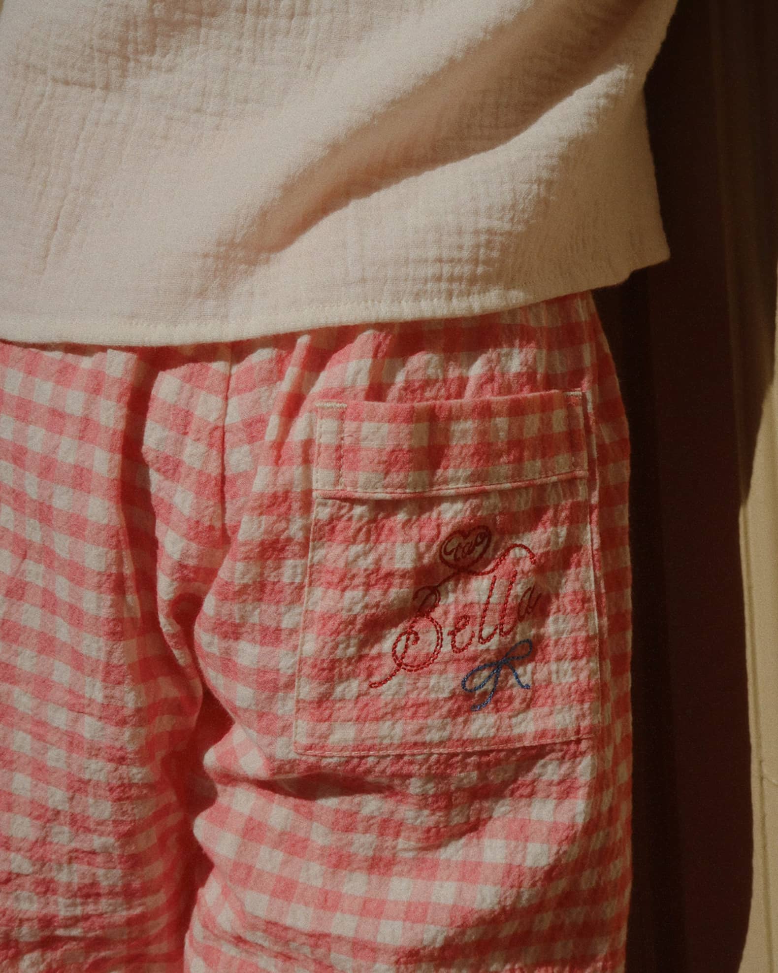 Konges Slojd Rosie H-W x Girl's Bella Cotton Check Pants, Size 12M-6 ...