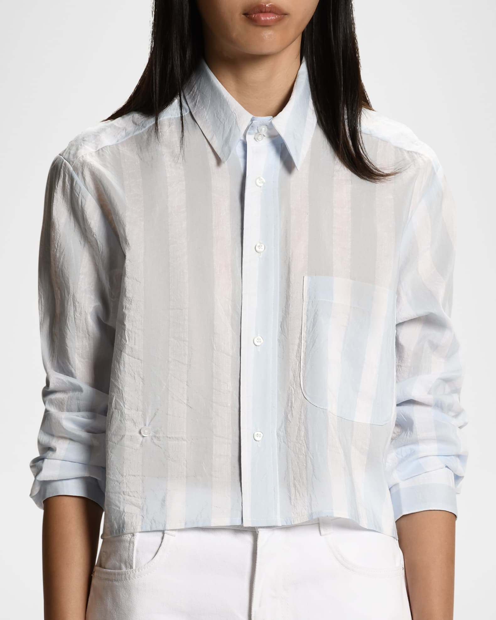 CISSA The Shorty Striped Shirt | Neiman Marcus