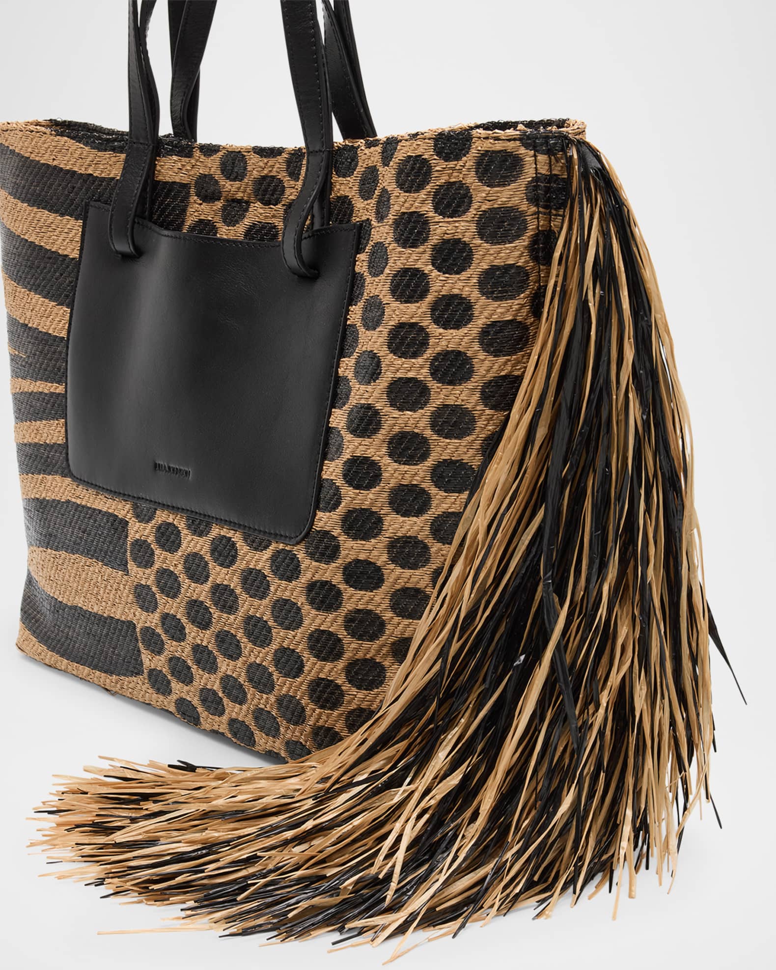 Ulla Johnson Lali Large Multi-Pattern Fringe Tote Bag | Neiman Marcus