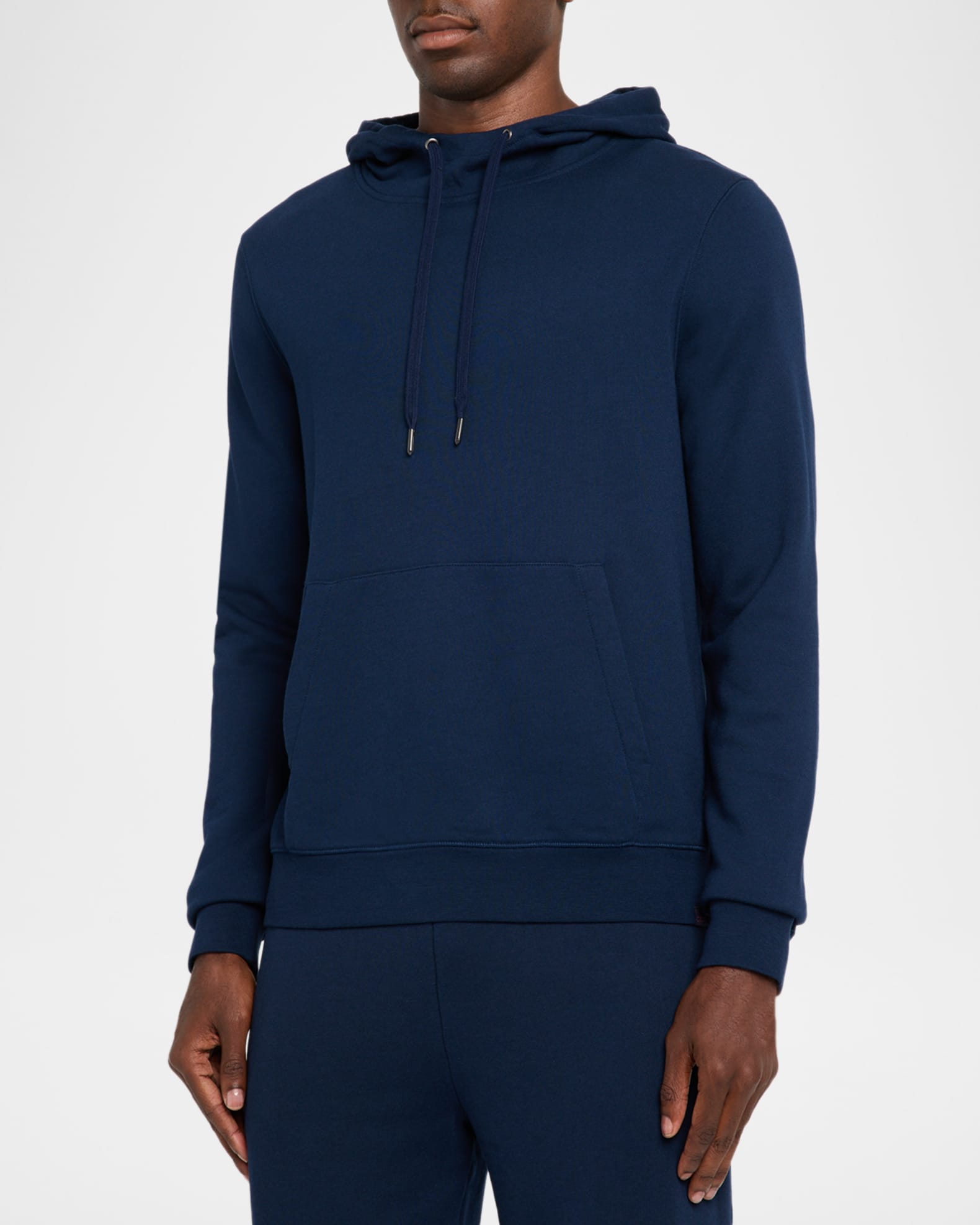 Derek Rose Men's Quinn Cotton Loopback Pullover Hoodie | Neiman Marcus