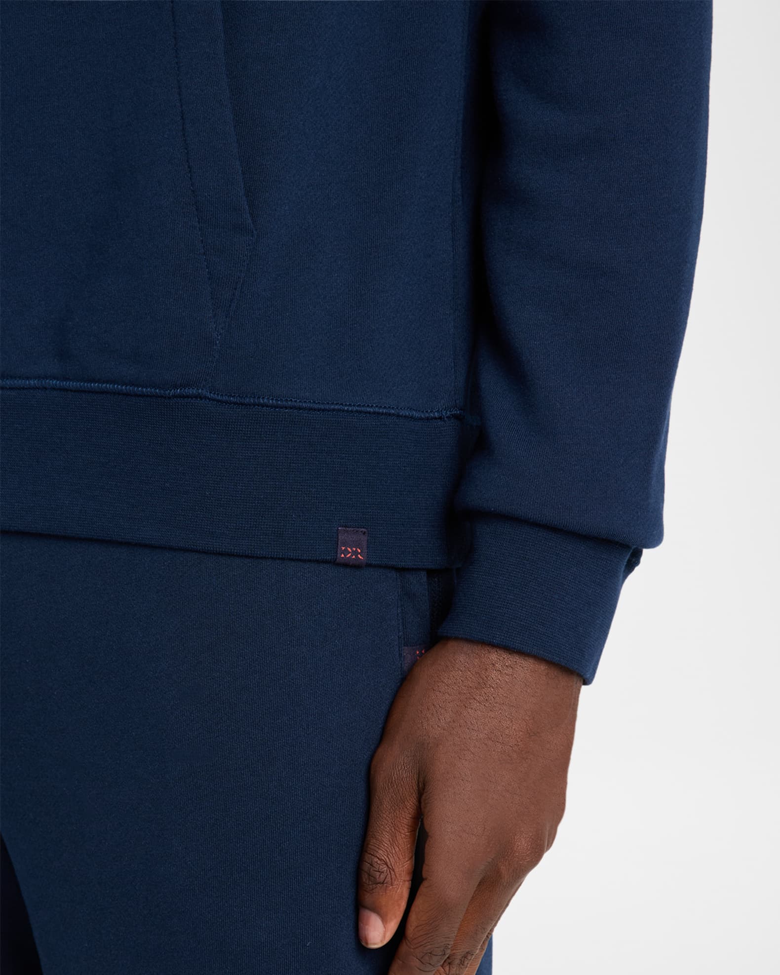 Derek Rose Men's Quinn Cotton Loopback Pullover Hoodie | Neiman Marcus