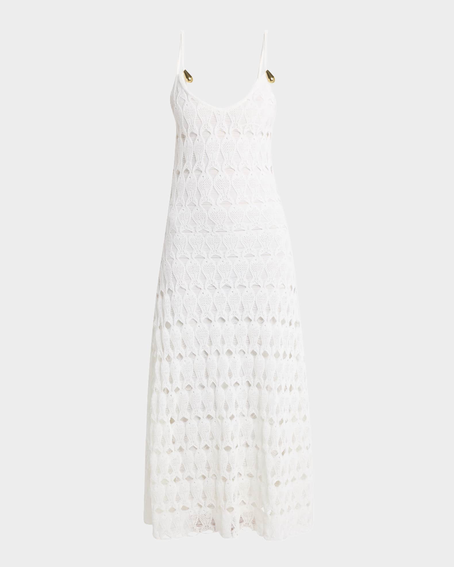 Bottega Veneta Fish Lace Sleeveless Dress | Neiman Marcus