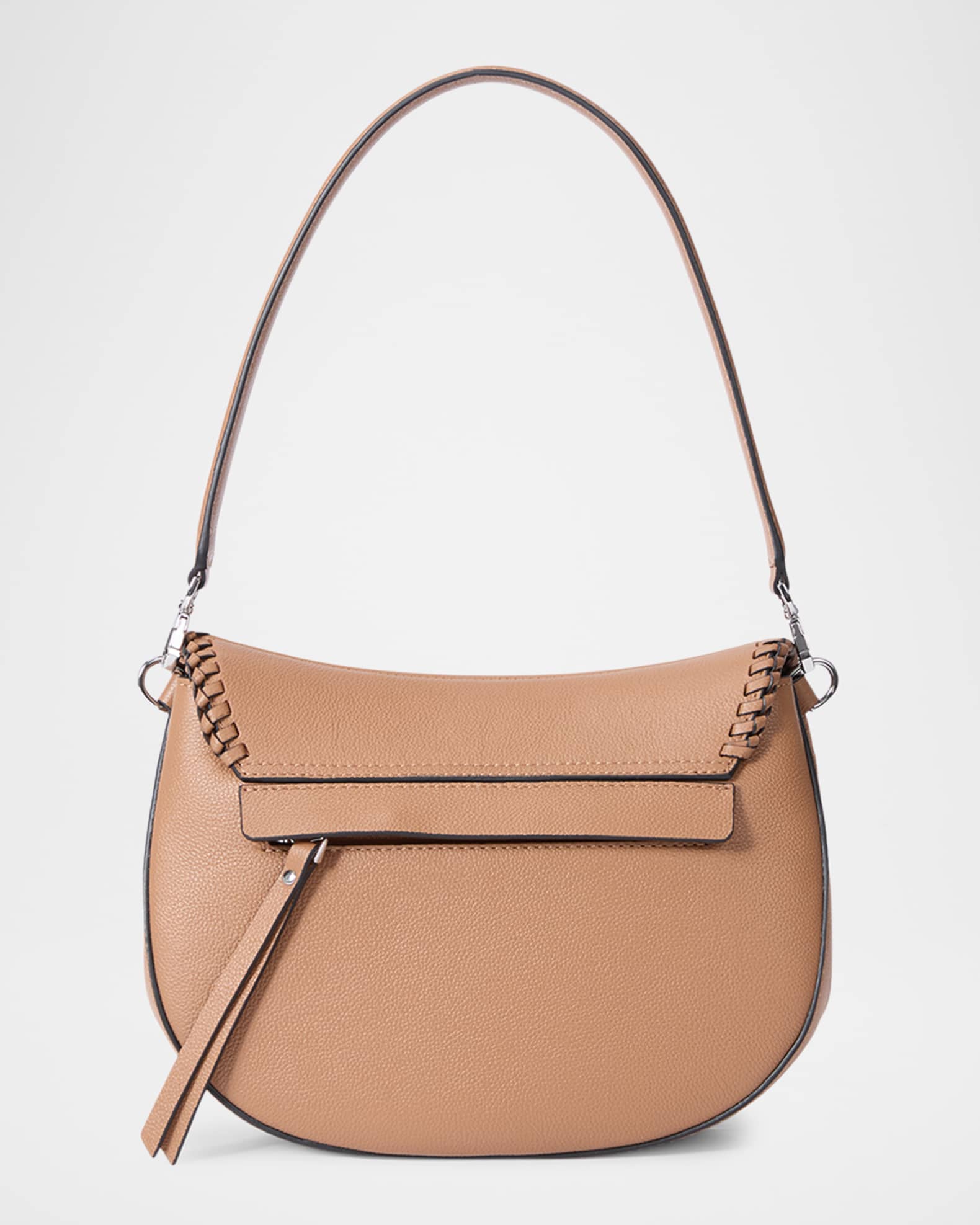Oryany Bentley Medium Leather Saddle Shoulder Bag | Neiman Marcus