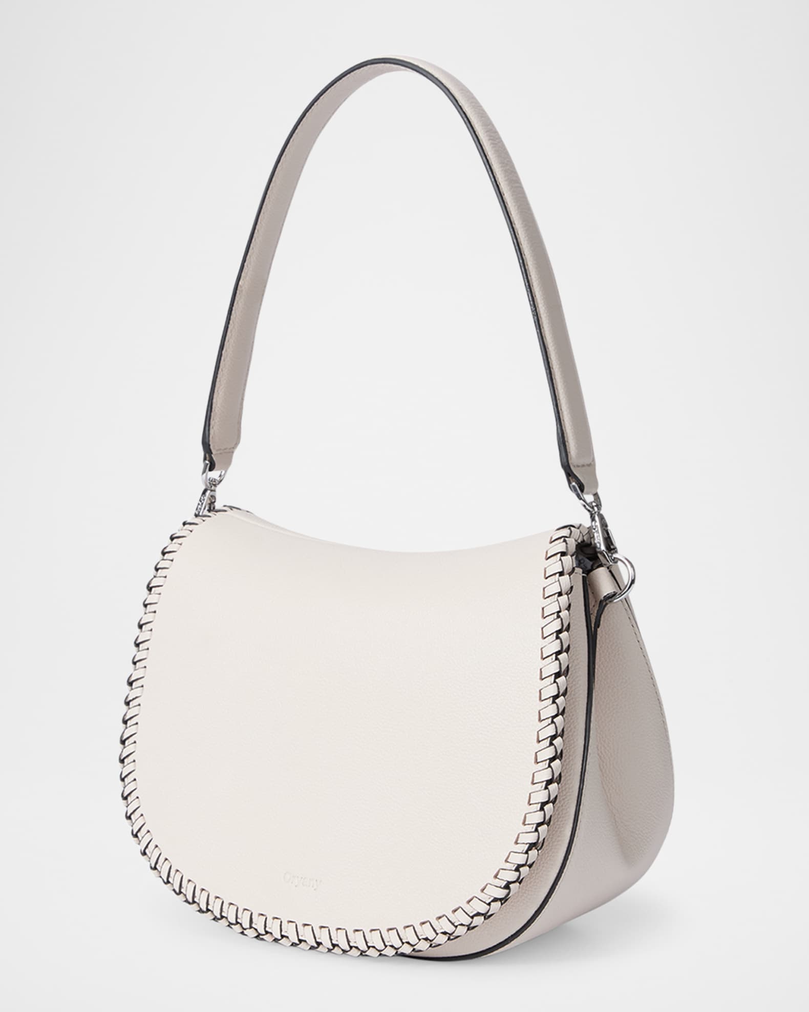 Oryany Bentley Medium Leather Saddle Shoulder Bag | Neiman Marcus