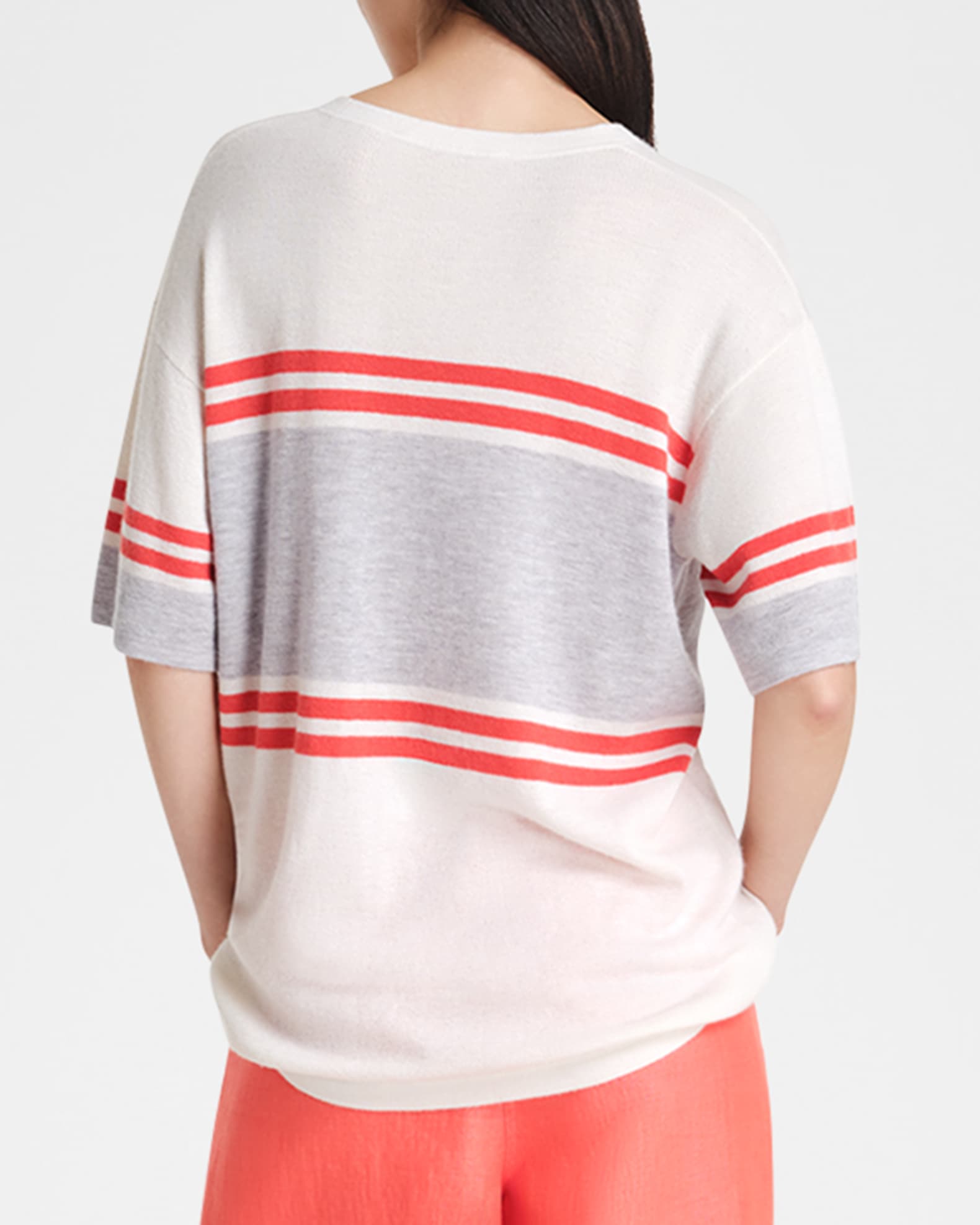 TWP Engineered Stripe Big Boy Tee | Neiman Marcus