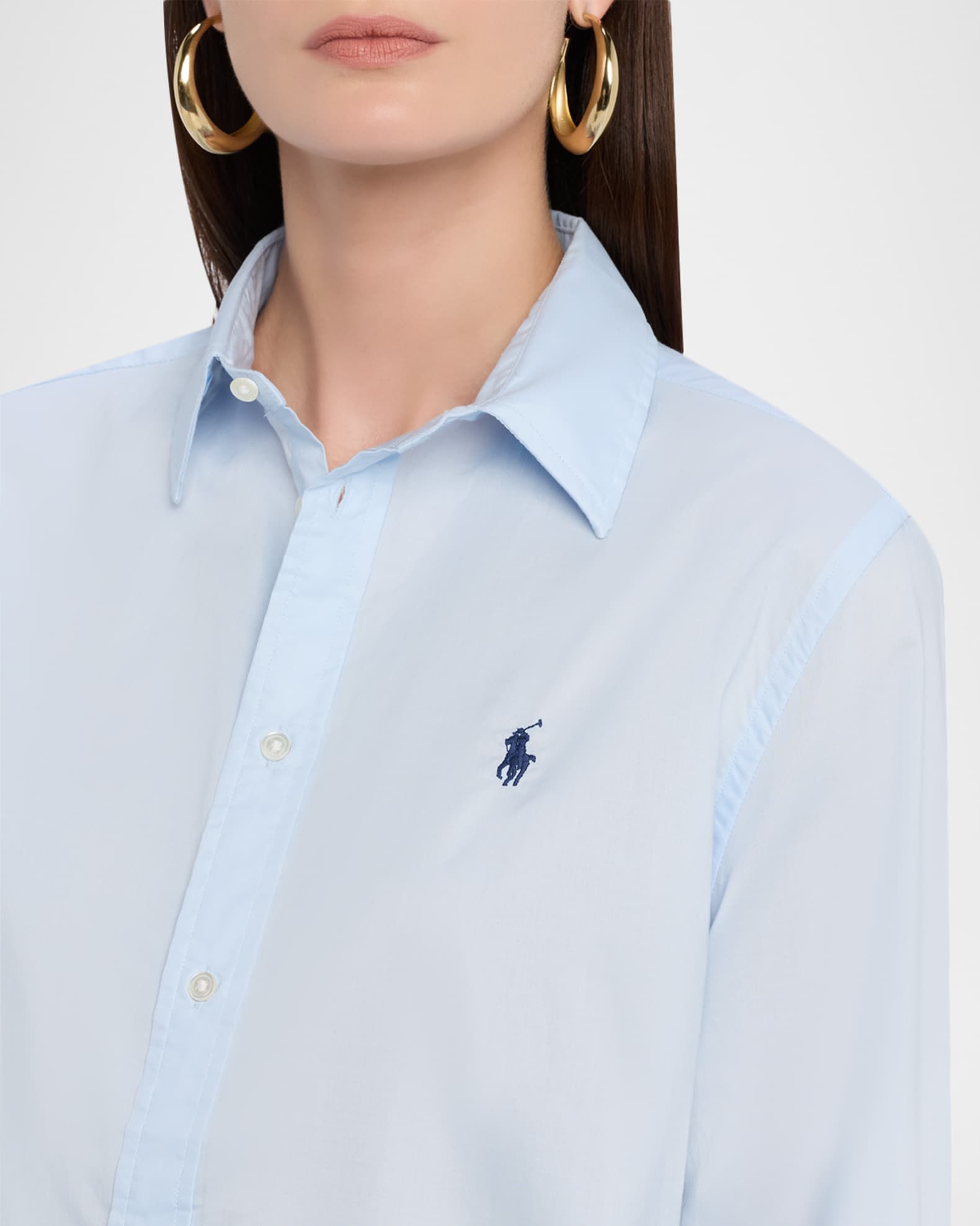 Polo Ralph Lauren Button-Down Cotton Twill Shirt | Neiman Marcus