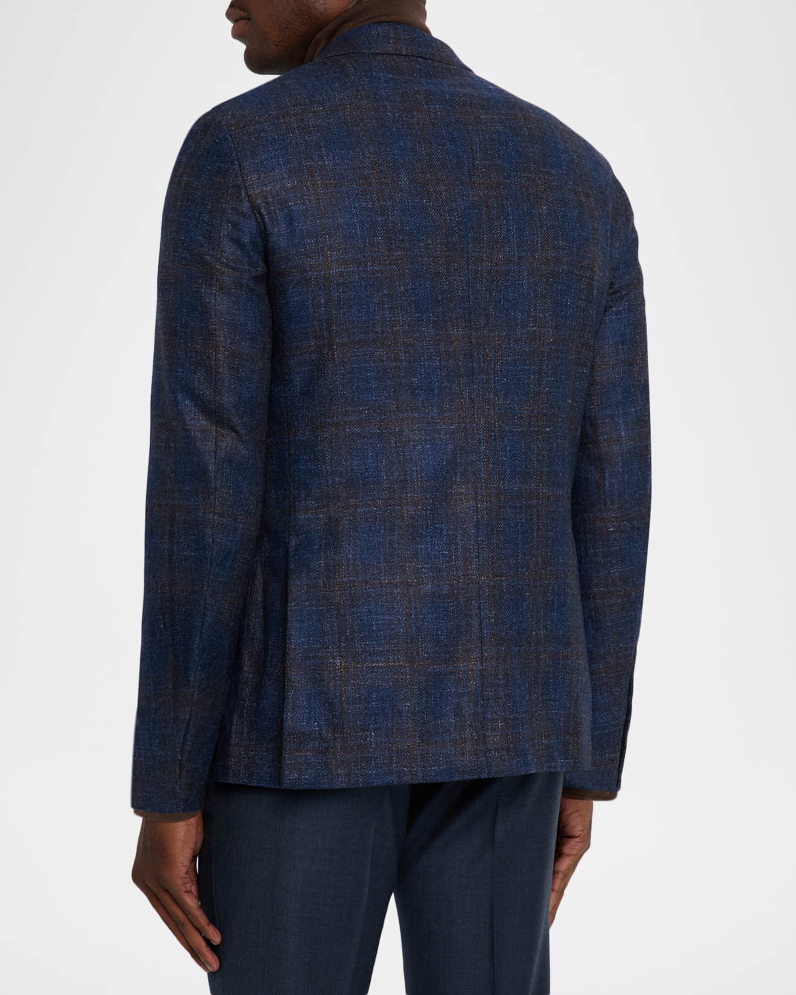 ZEGNA Men's Check Woven Patch-Pocket Sport Coat | Neiman Marcus
