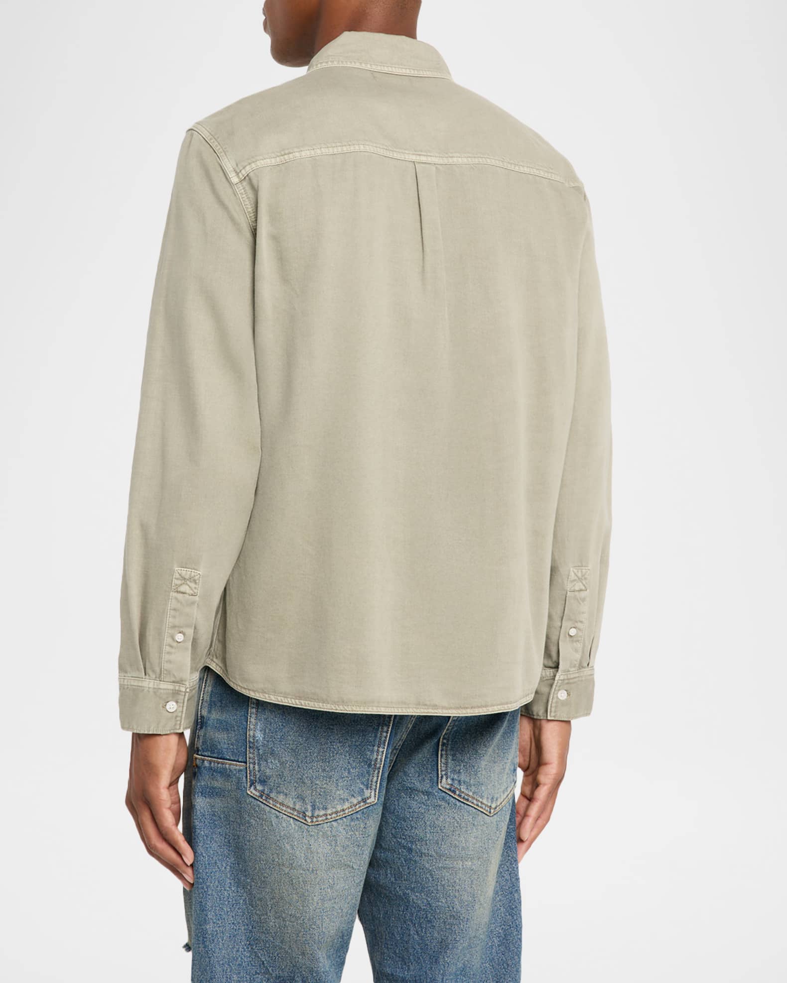 PAIGE Men's Martin Two-Pocket Button-Down Shirt | Neiman Marcus