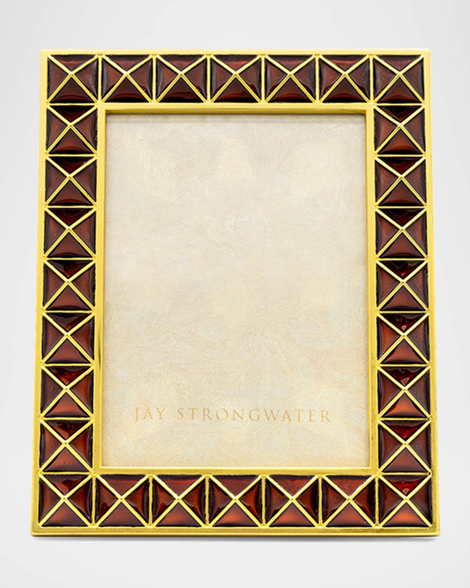 Jay Strongwater Abaculus Pyramid Frame, 3" x 4" | Neiman Marcus