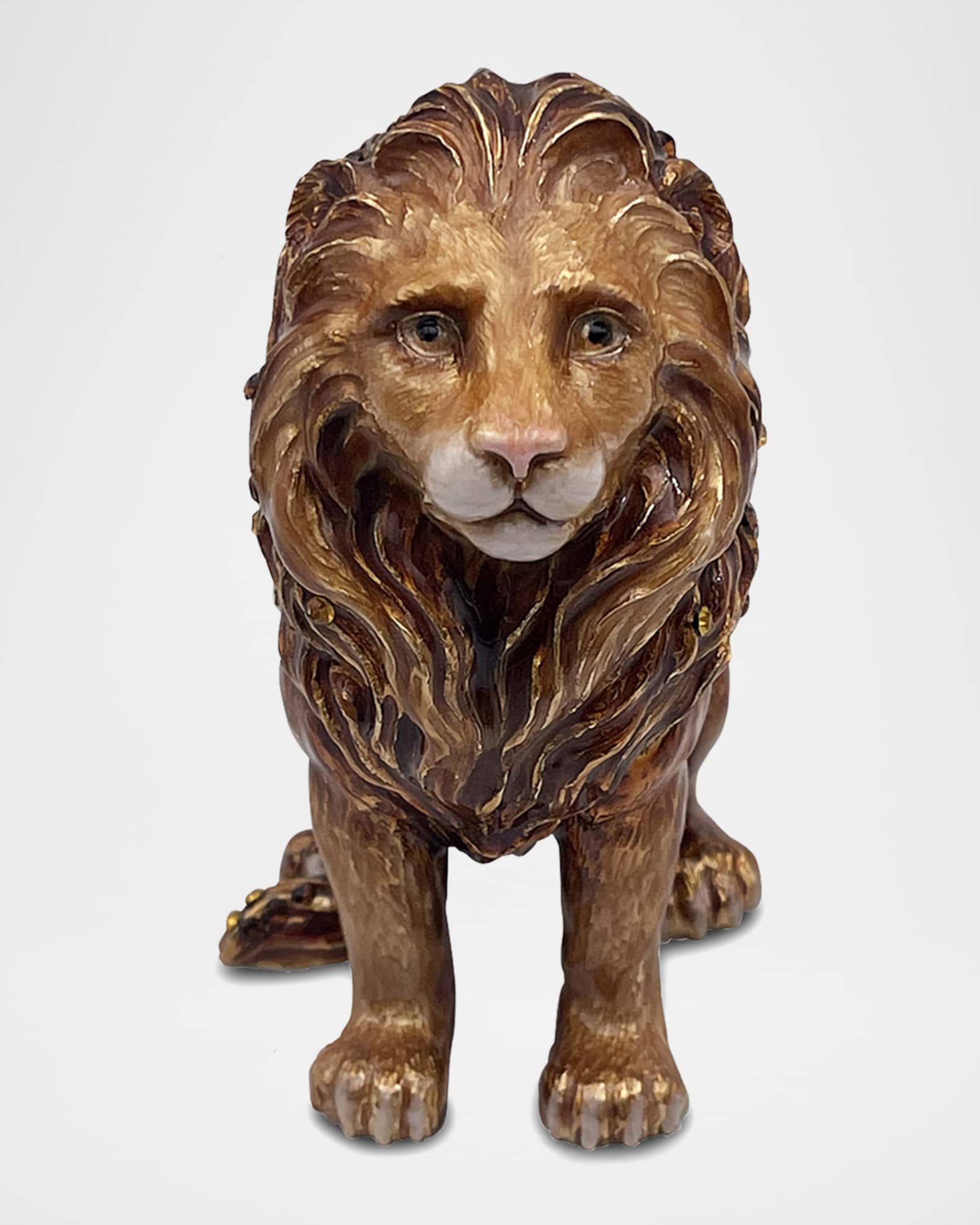 Jay Strongwater Mini Lion Box | Neiman Marcus