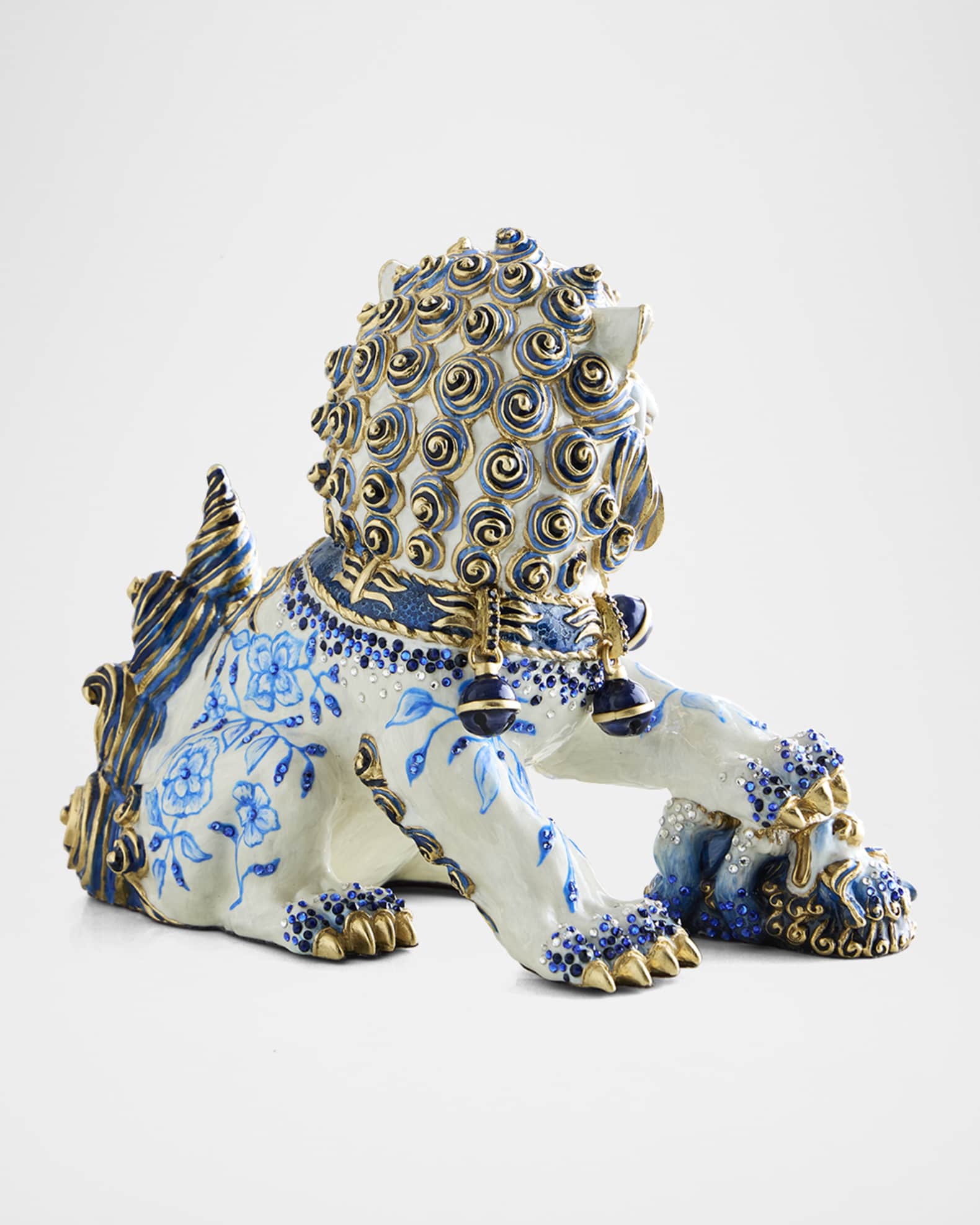 Jay Strongwater Yin Foo Dog Chinoiserie Figurine | Neiman Marcus