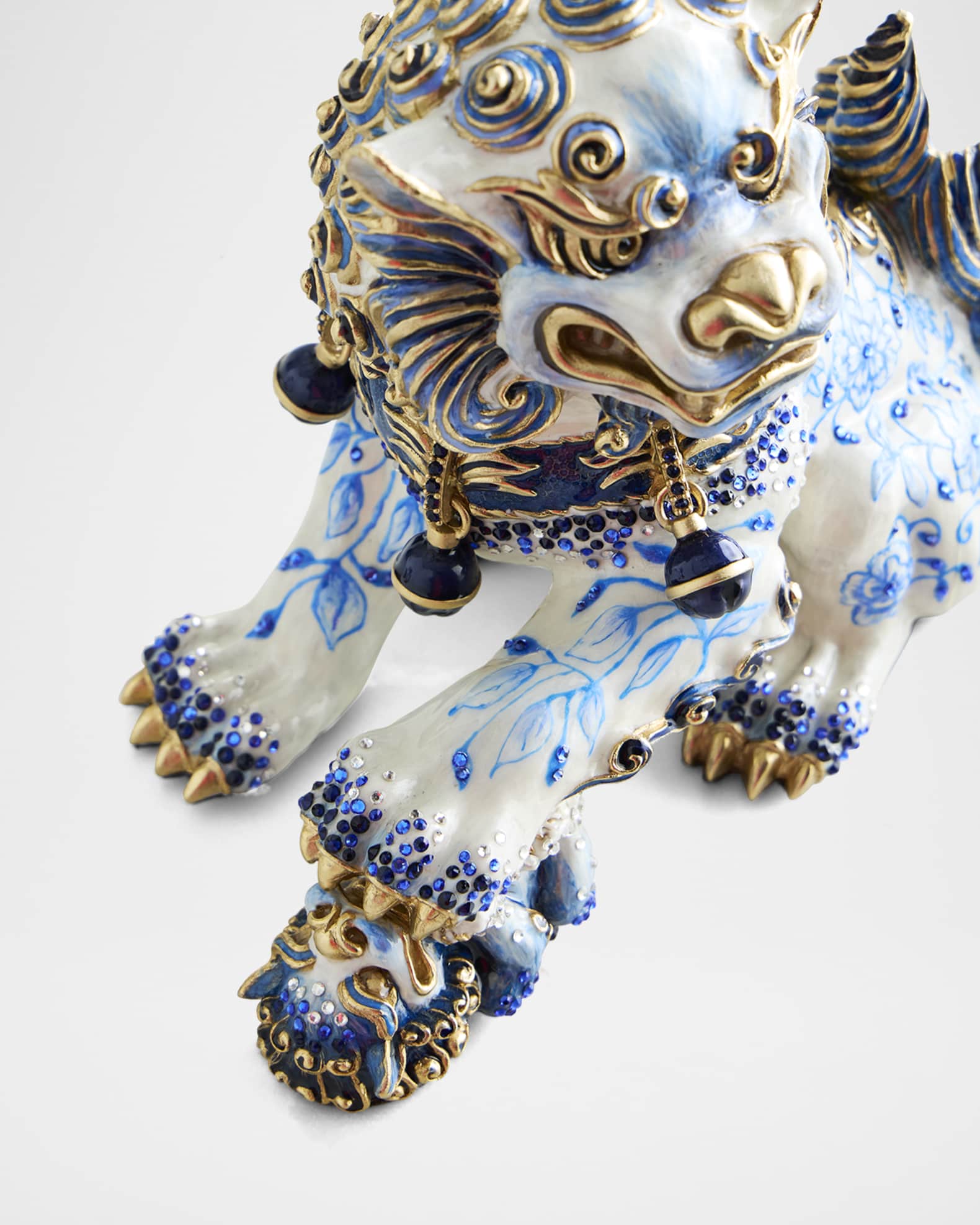 Jay Strongwater Yin Foo Dog Chinoiserie Figurine | Neiman Marcus