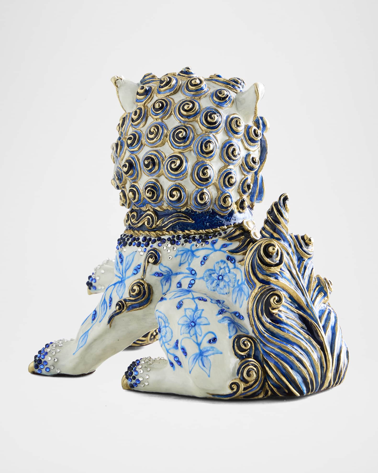 Jay Strongwater Shi Foo Dog Chinoiserie Figurine | Neiman Marcus