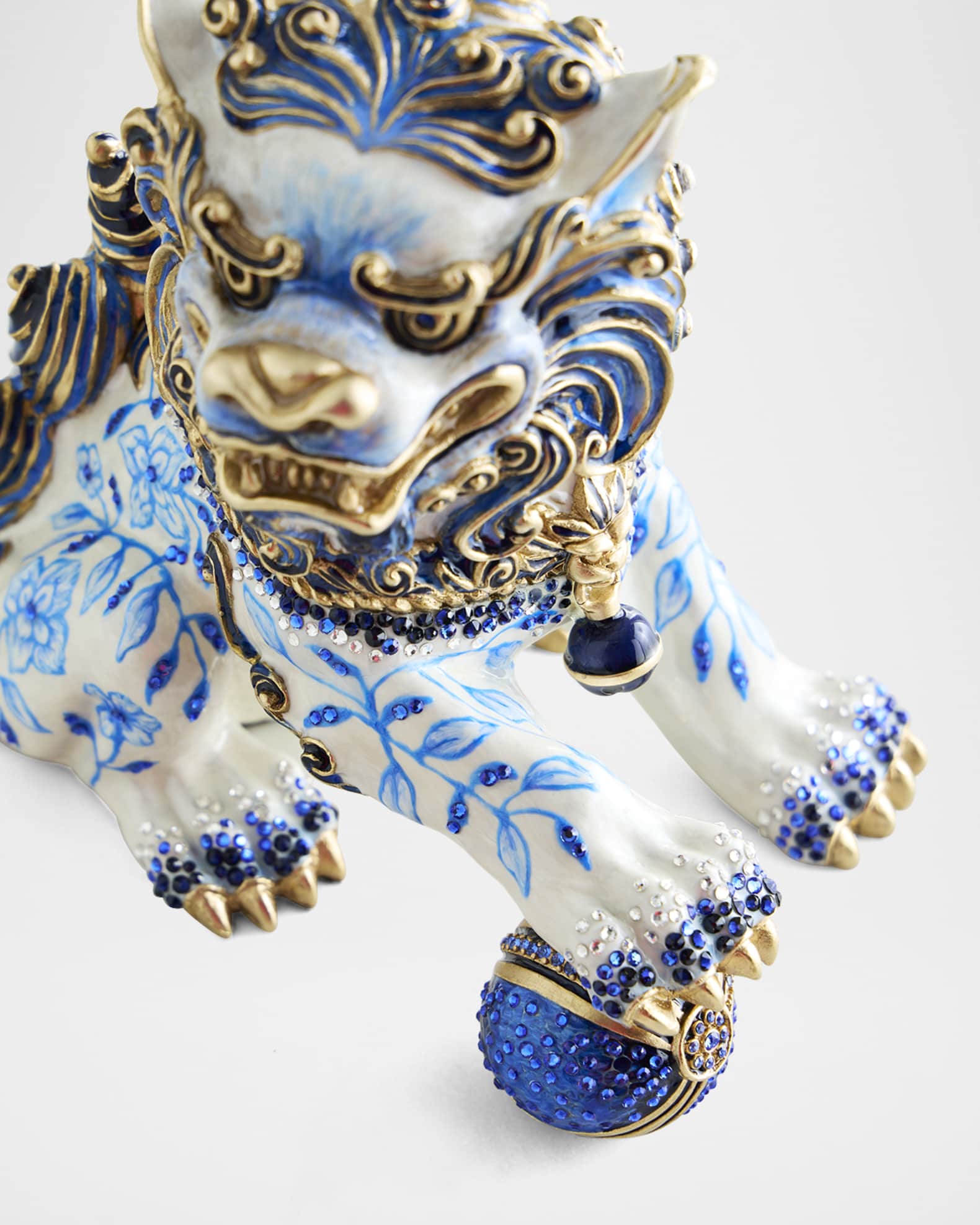 Jay Strongwater Shi Foo Dog Chinoiserie Figurine | Neiman Marcus