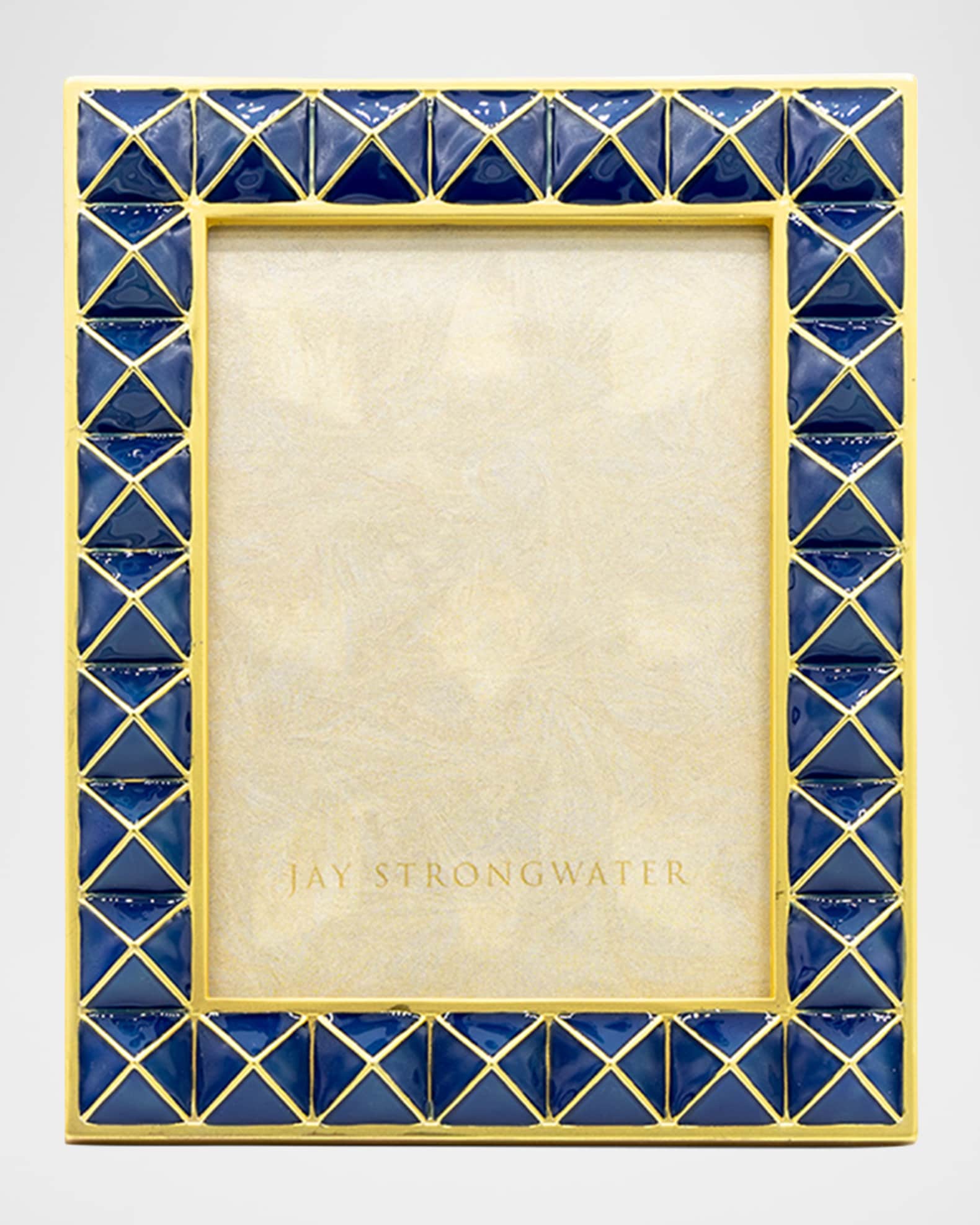 Jay Strongwater Abaculus Pyramid Frame, 3" x 4" | Neiman Marcus