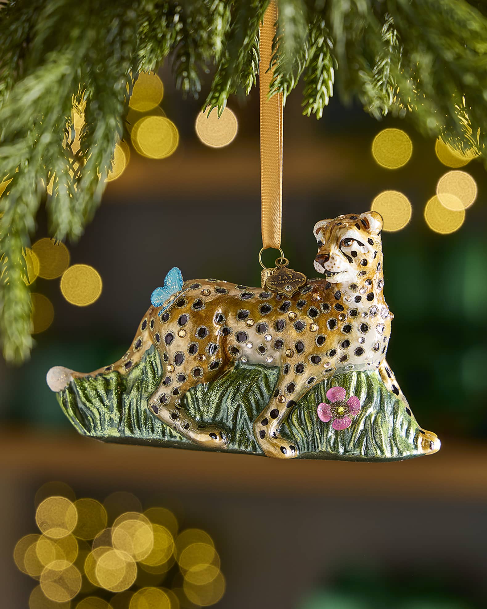 Jay Strongwater Spotted Majesty Christmas Ornament | Neiman Marcus