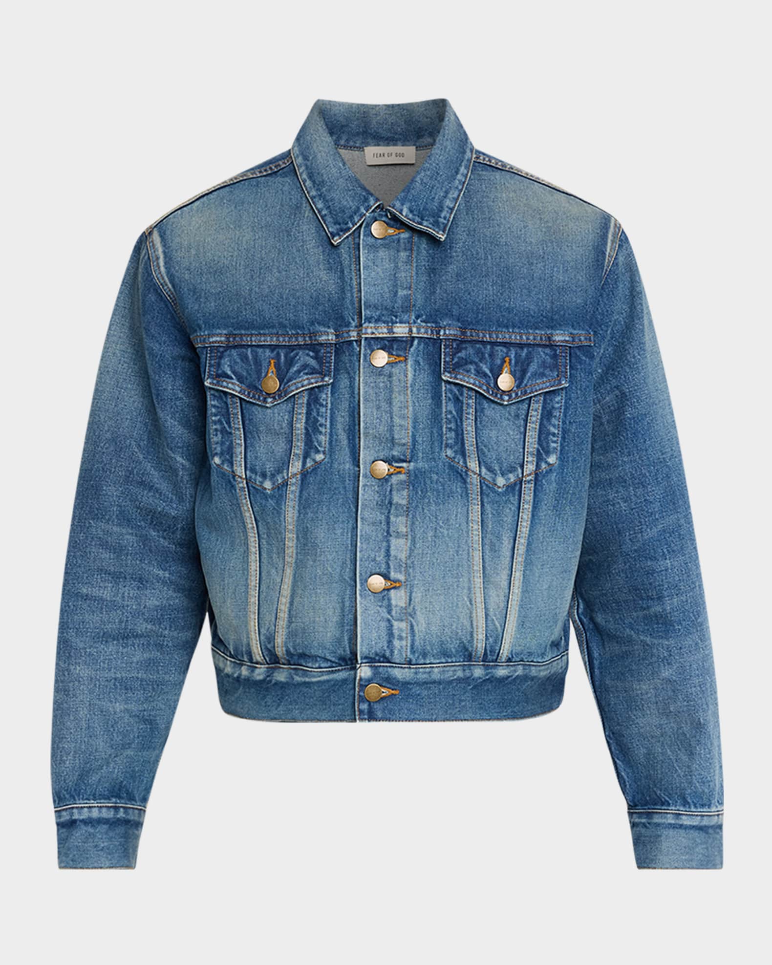 Fear of God Men's Denim Trucker Jacket | Neiman Marcus
