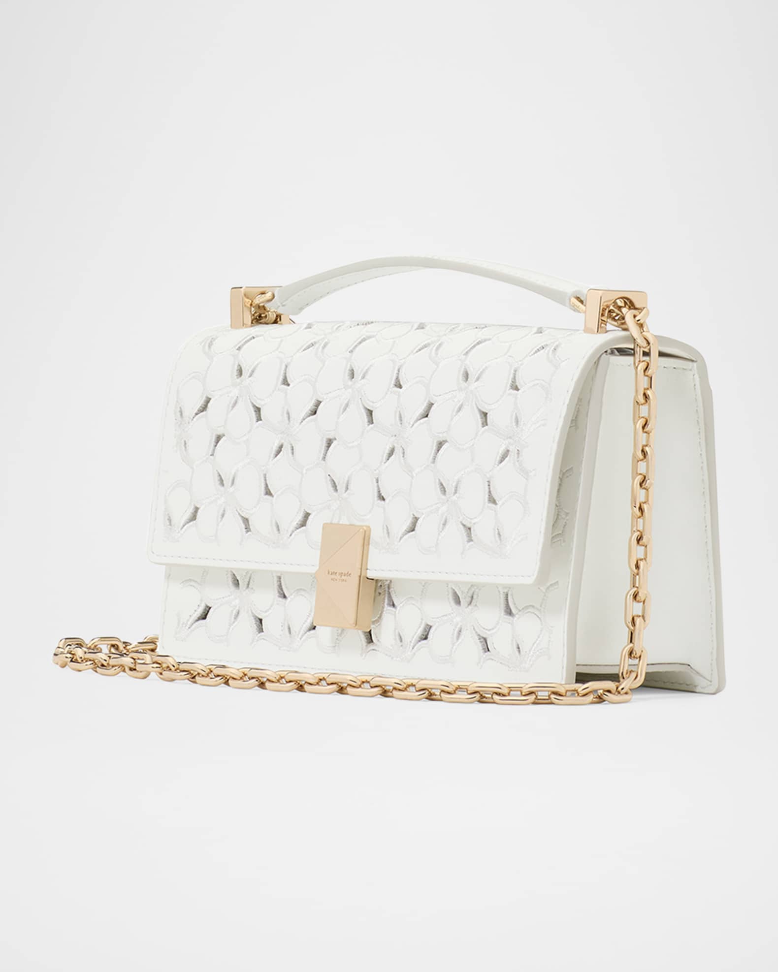 kate spade new york deco mini flower eyelet leather crossbody bag ...