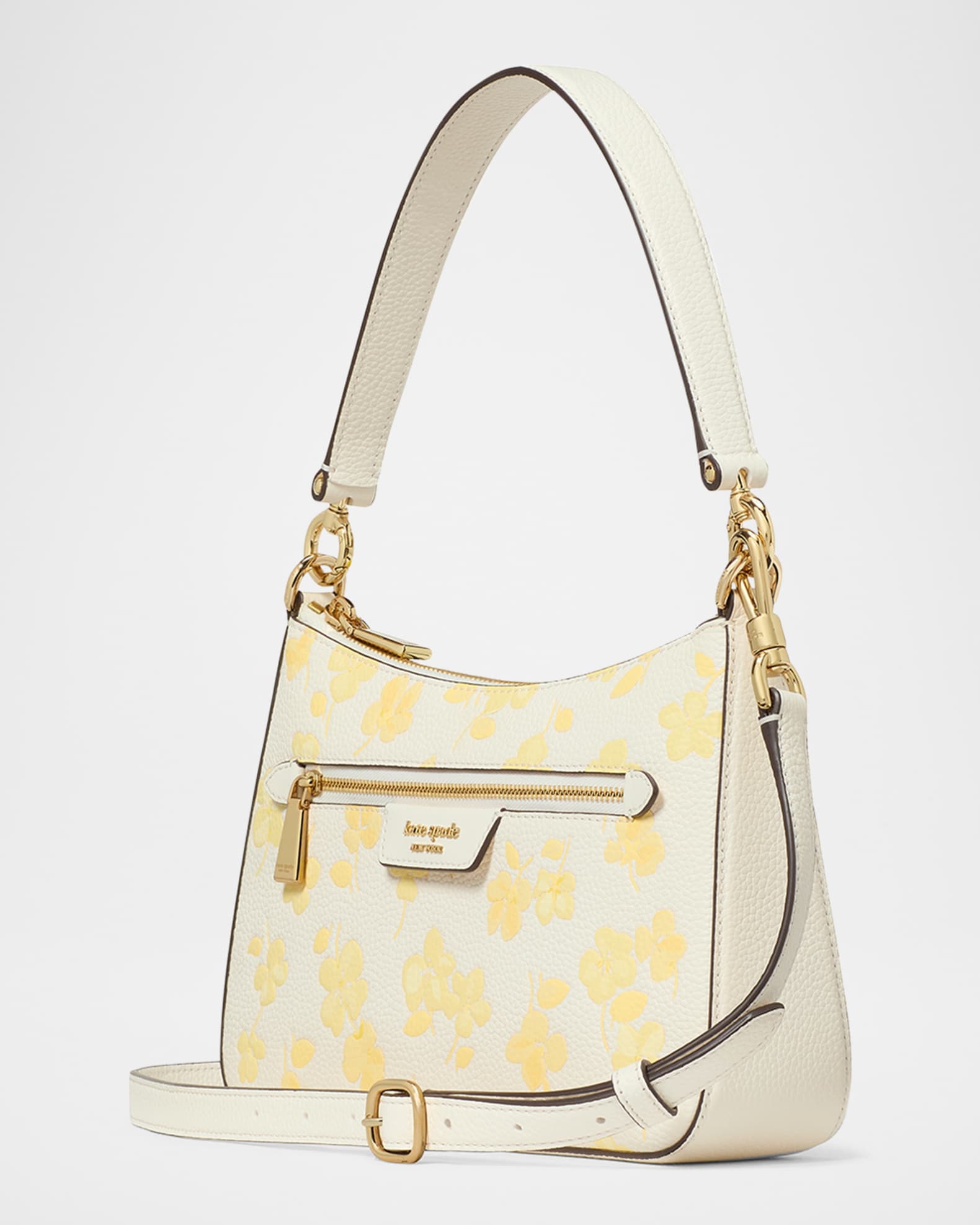 kate spade new york hudson spring pansies convertible crossbody bag ...