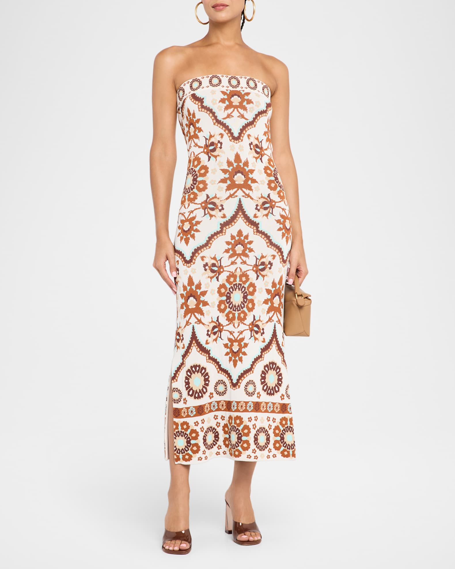 Cara Cara Rome Strapless Knit Midi Dress | Neiman Marcus