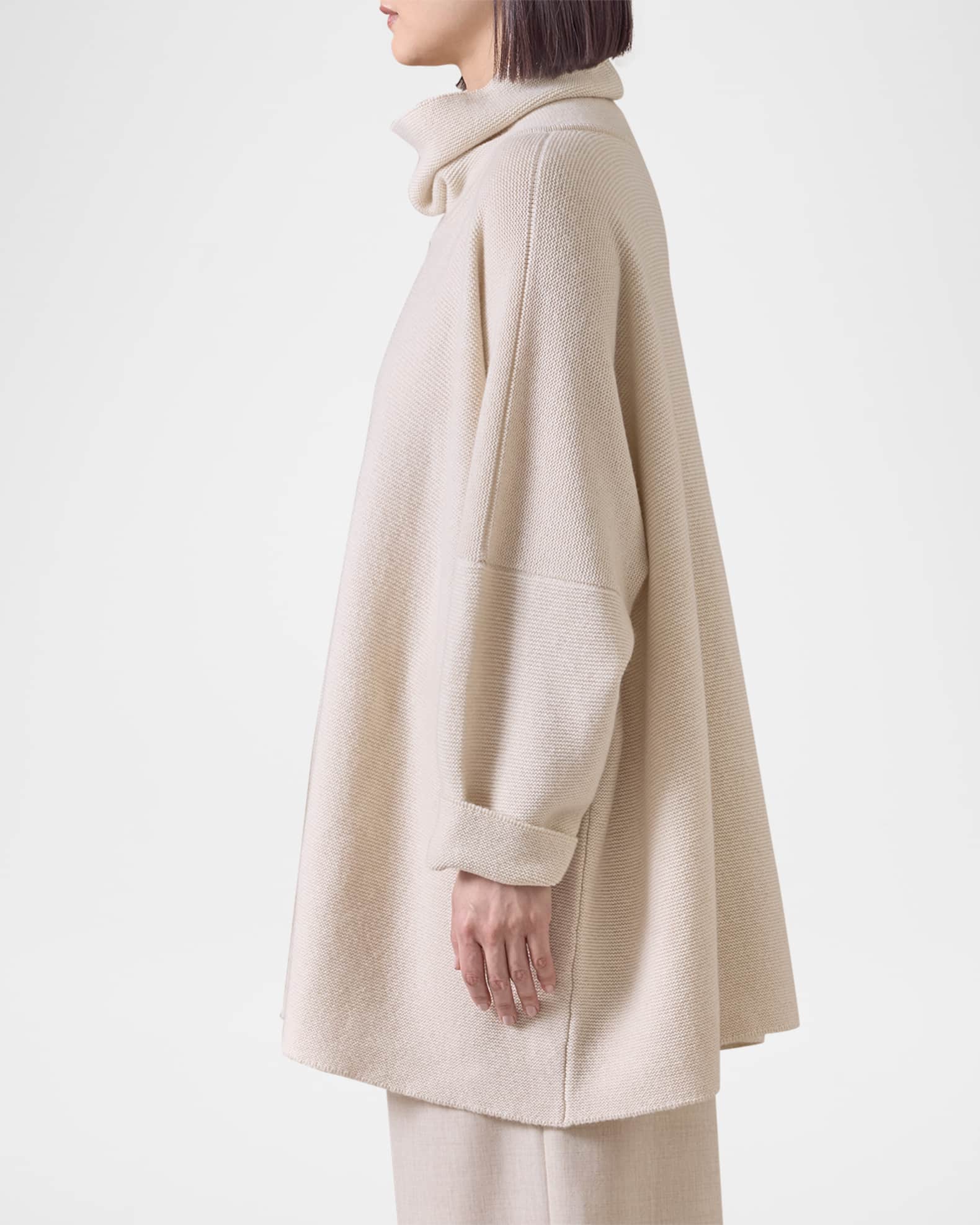 Eskandar Slim Sleeve Monks Top (Long Length) | Neiman Marcus